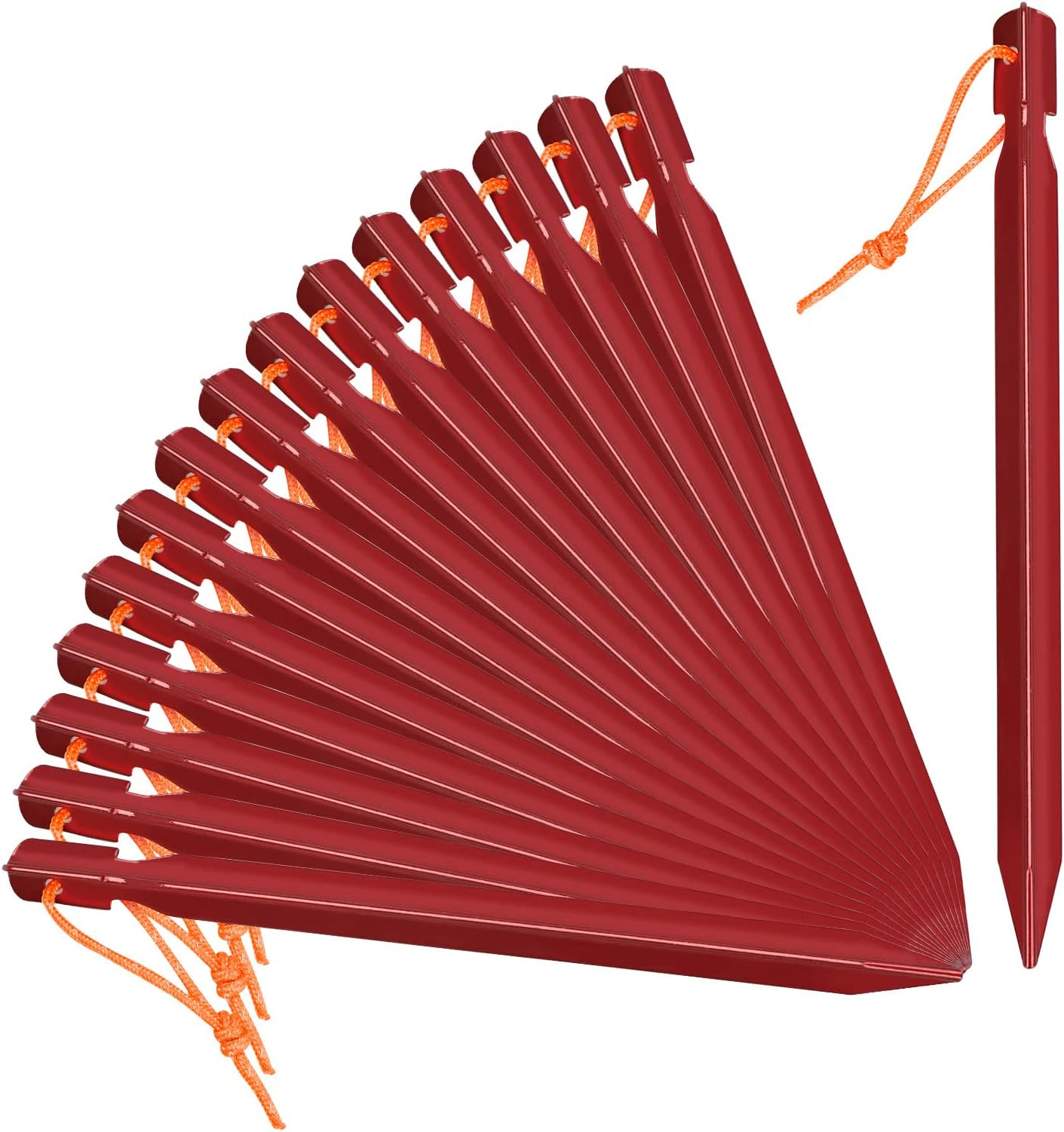 Amazon.com : Ogrmar Aluminum Tent Stakes for Camping in Snow and Sand ...