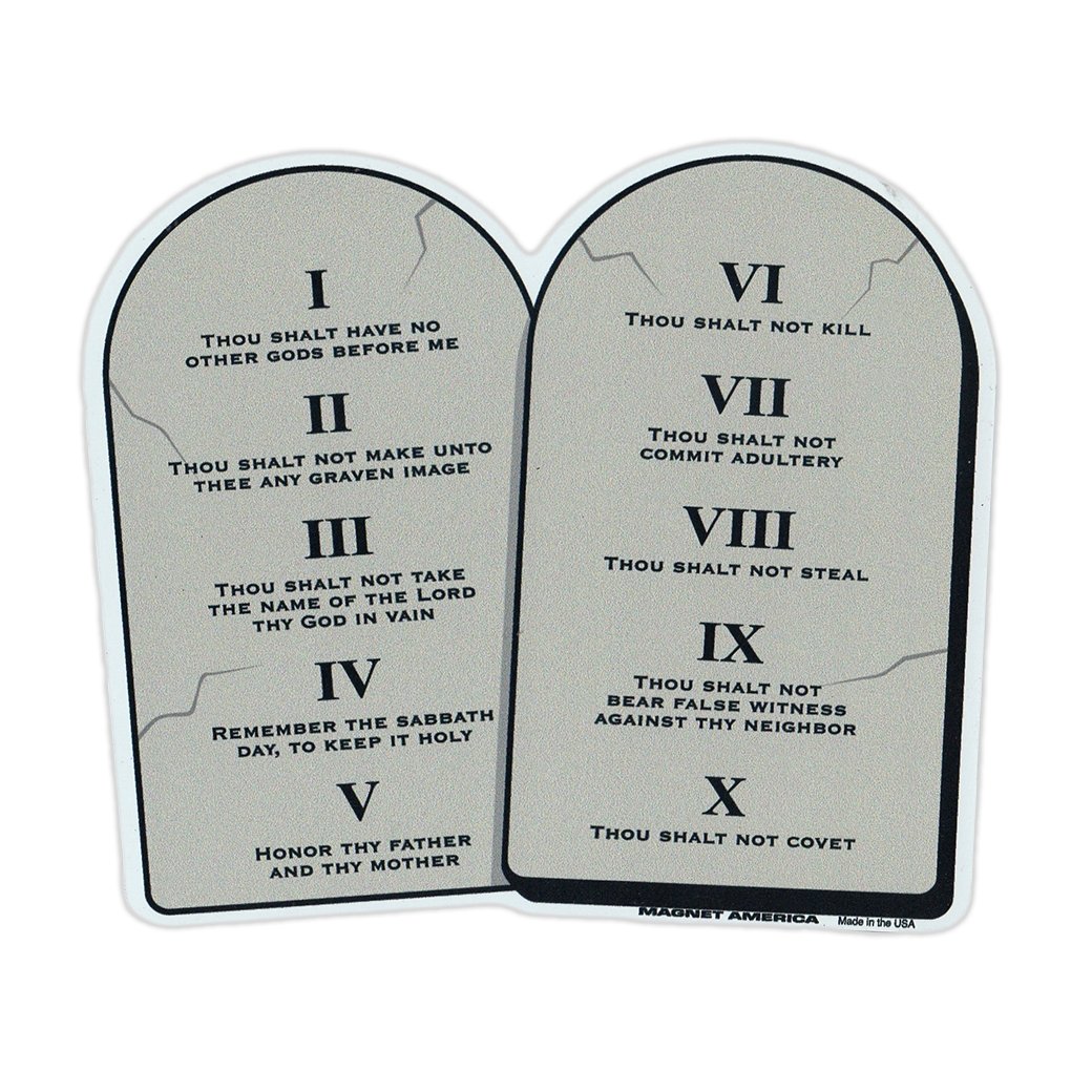 Amazon.com: Refrigerator Magnet - 10 Commandments On Stone Tablets ...