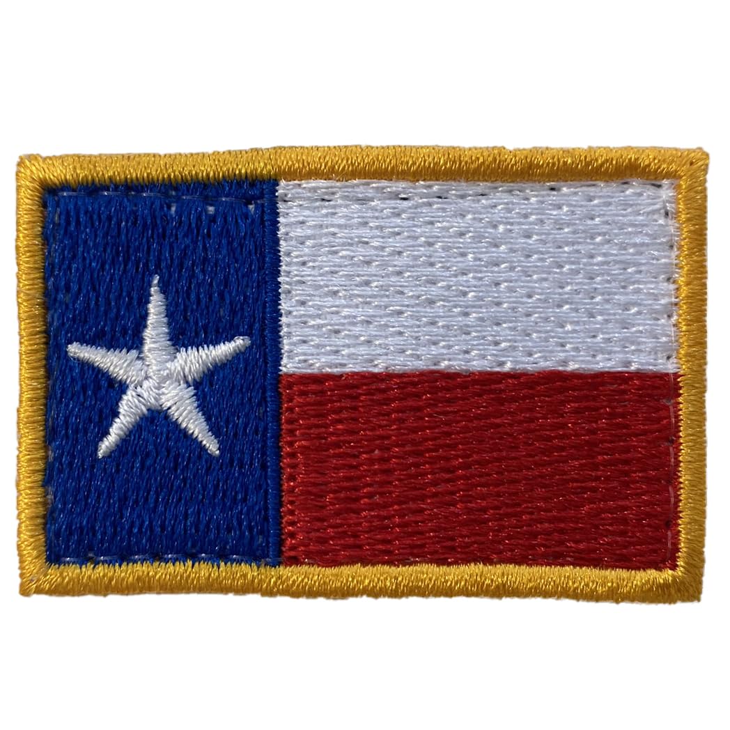 Amazon.com: Mini Lonestar Texas Flag Tactical Patch - 2" x 1" - Full ...