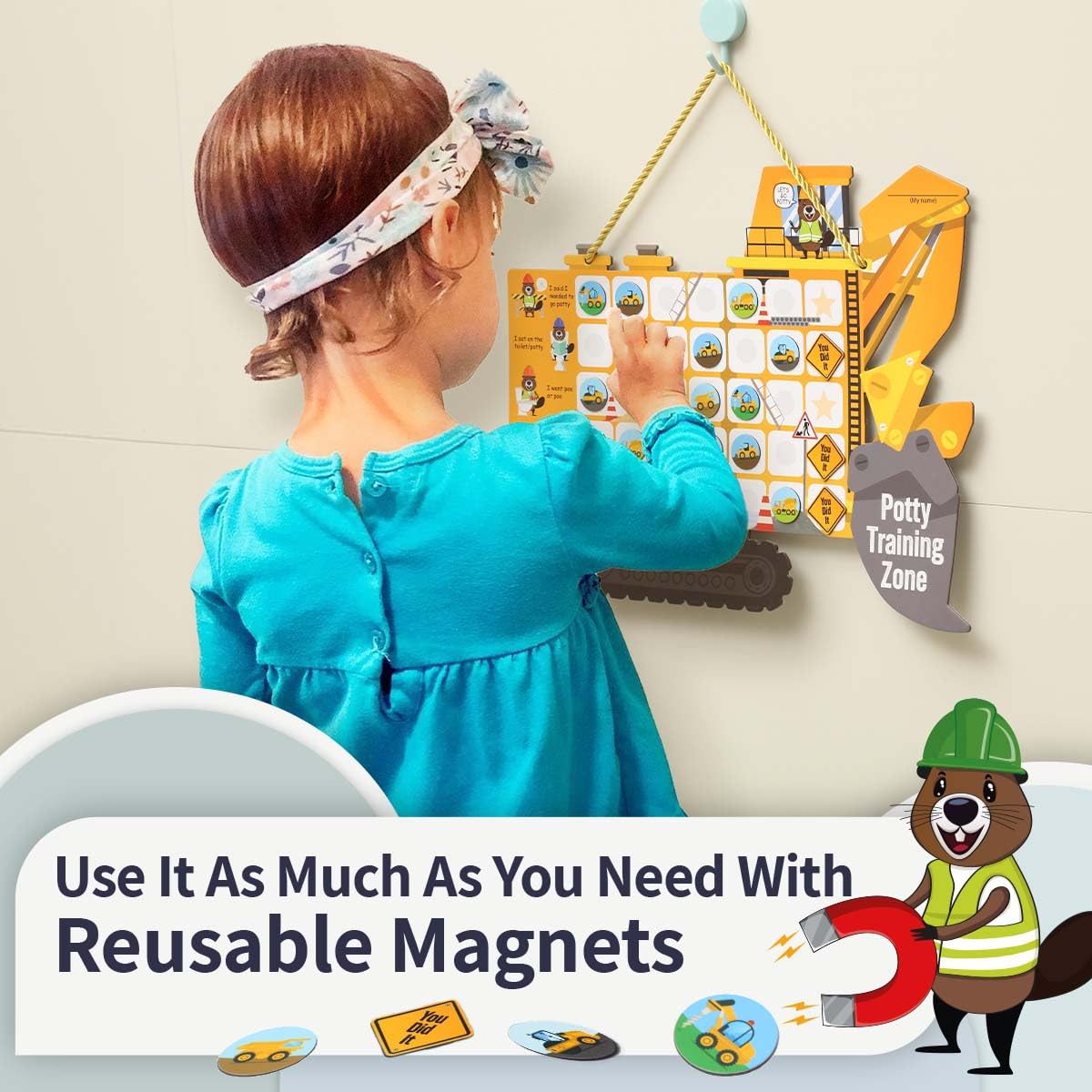Snapklik.com : Interactive Tractor-Themed Baby Potty Training Chart Kit ...