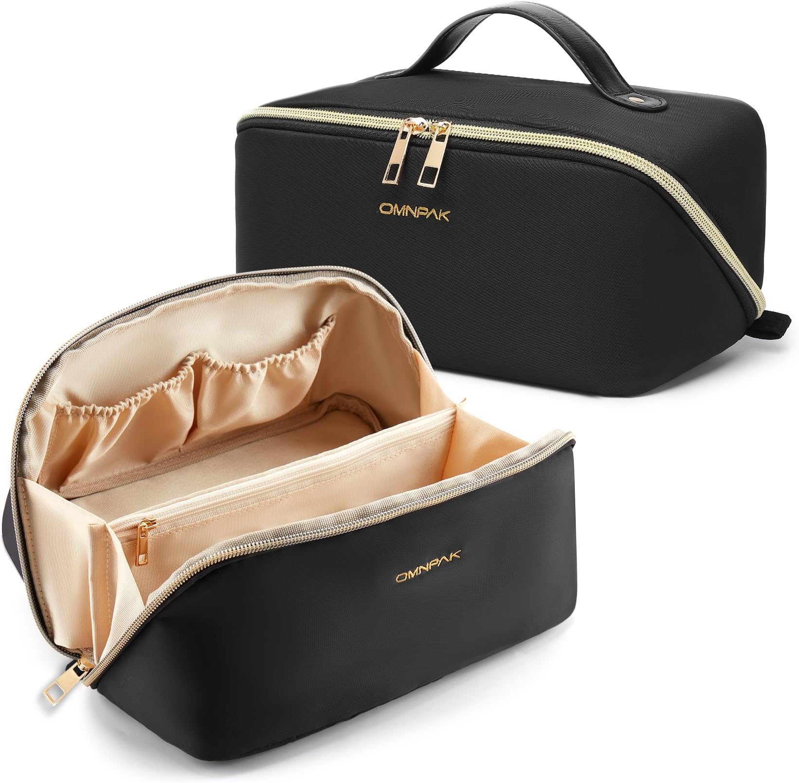 Amazon.com: VOOWO Makeup Organizer Bag for Women, Small Cosmetic Bag ...