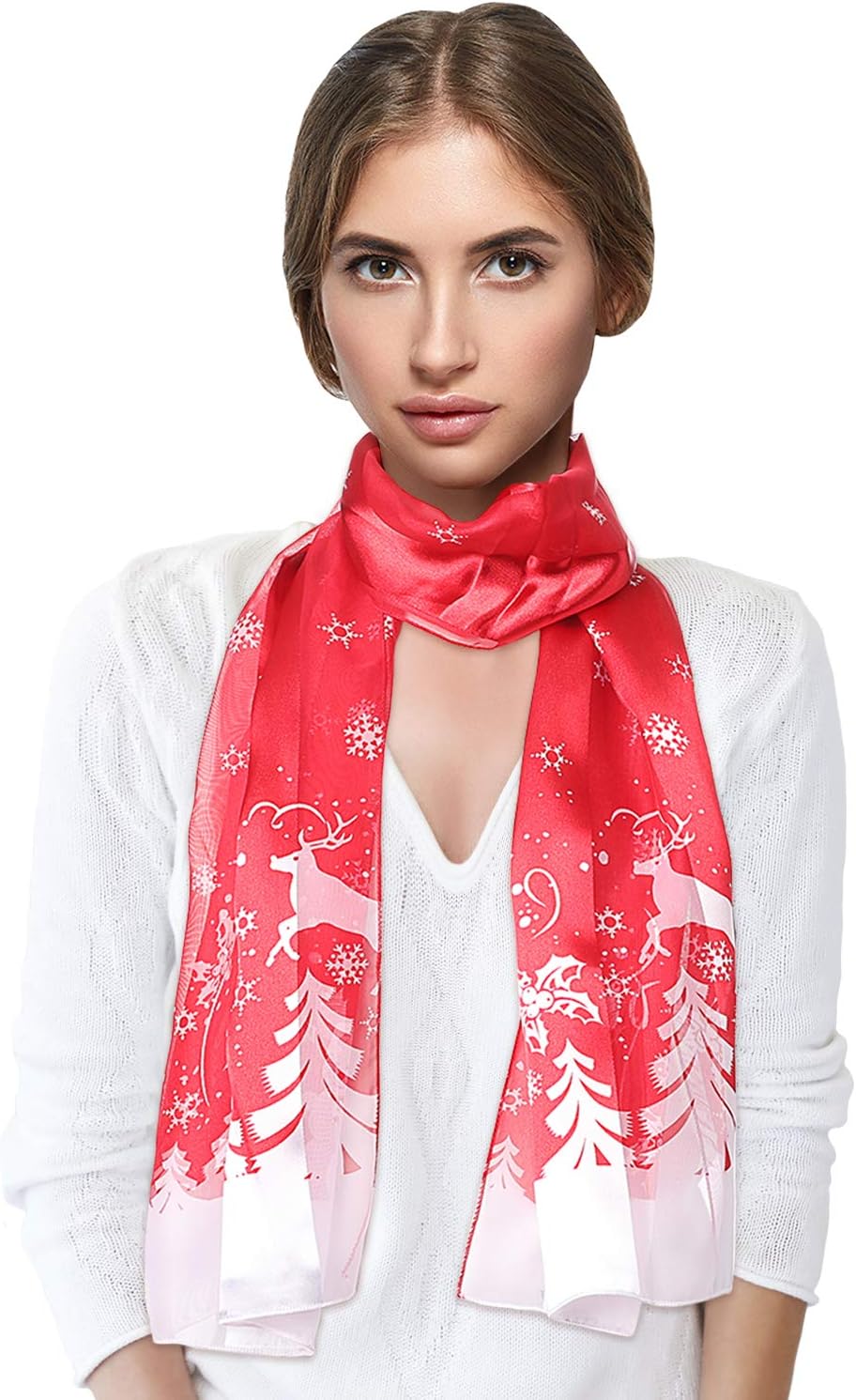 Amazon.com: Christmas Scarf - Snow Day, Santa Oblong By Christmas Scarf ...