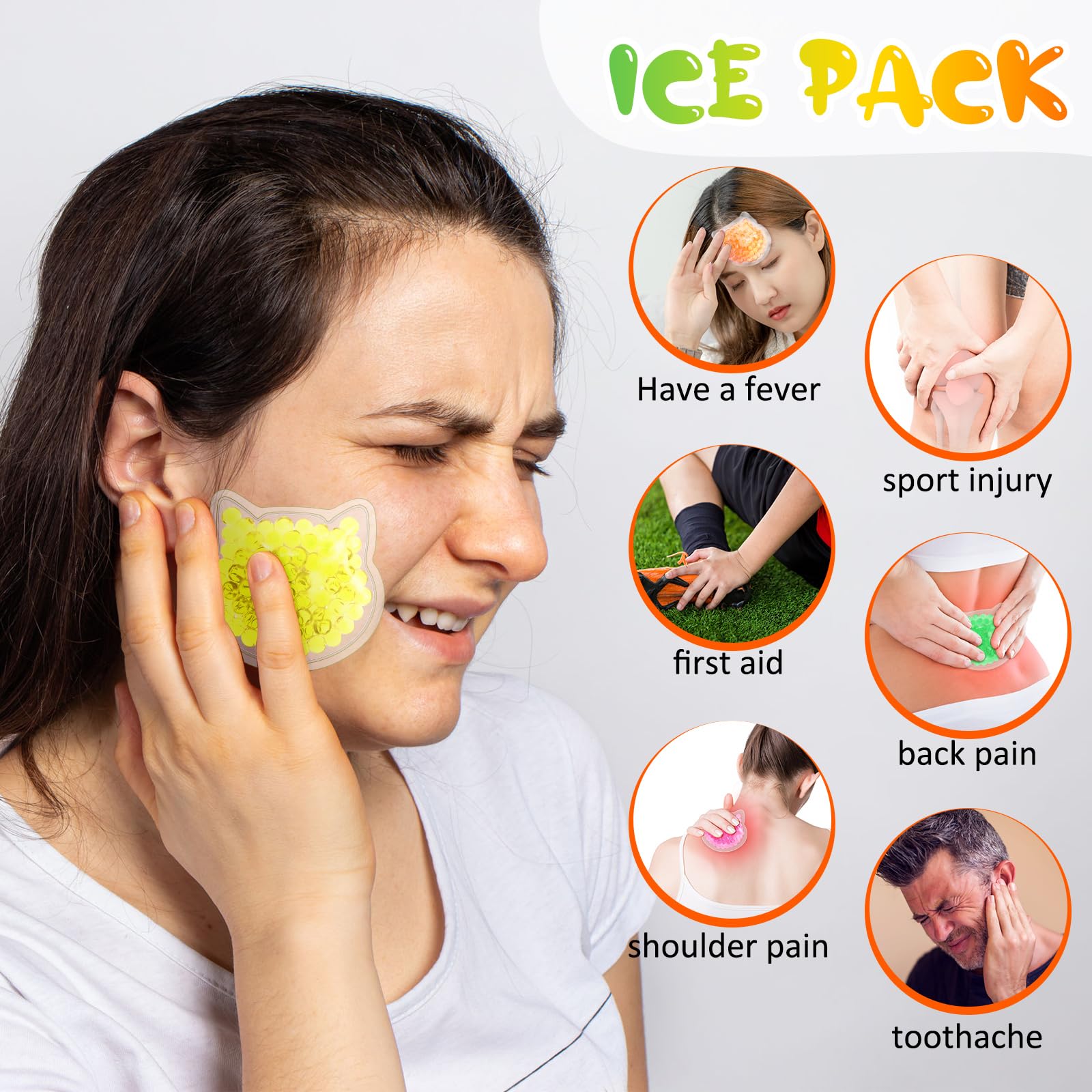 Snapklik.com : 30 Pcs Boo Boo Ice Pack Cold Packs Reusable Ice Packs ...