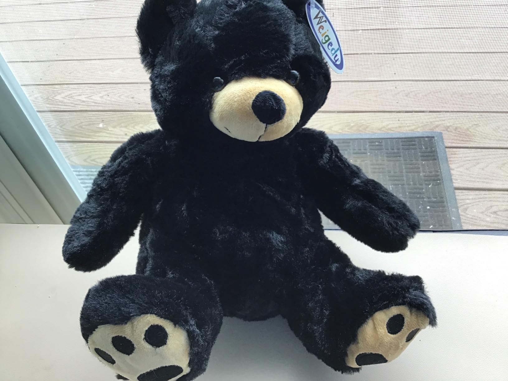 Amazon.com: WEIGEDU Black Teddy Bear Stuffed Animals Plush Toys ...