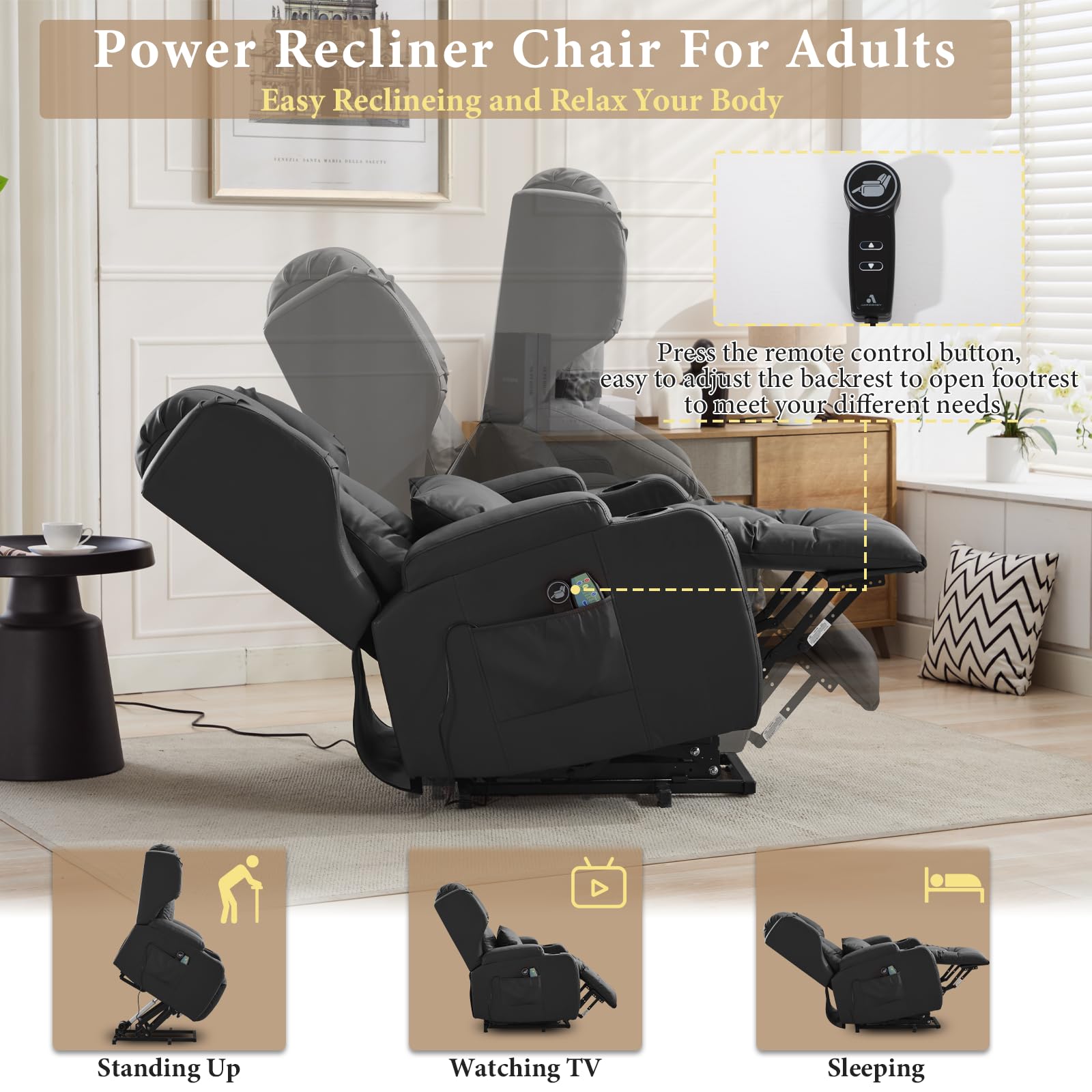 Upright Chairs For The Elderly Lift Chair For Seniors With Heat