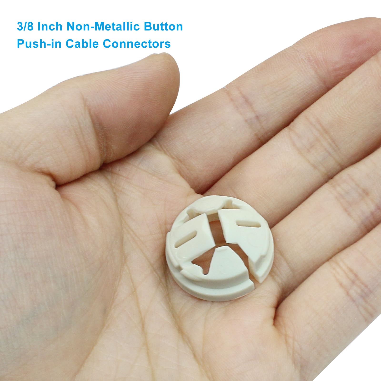 Snapklik.com : LifCratms 40 Pcs Non-Metallic Button Push-in Cable ...