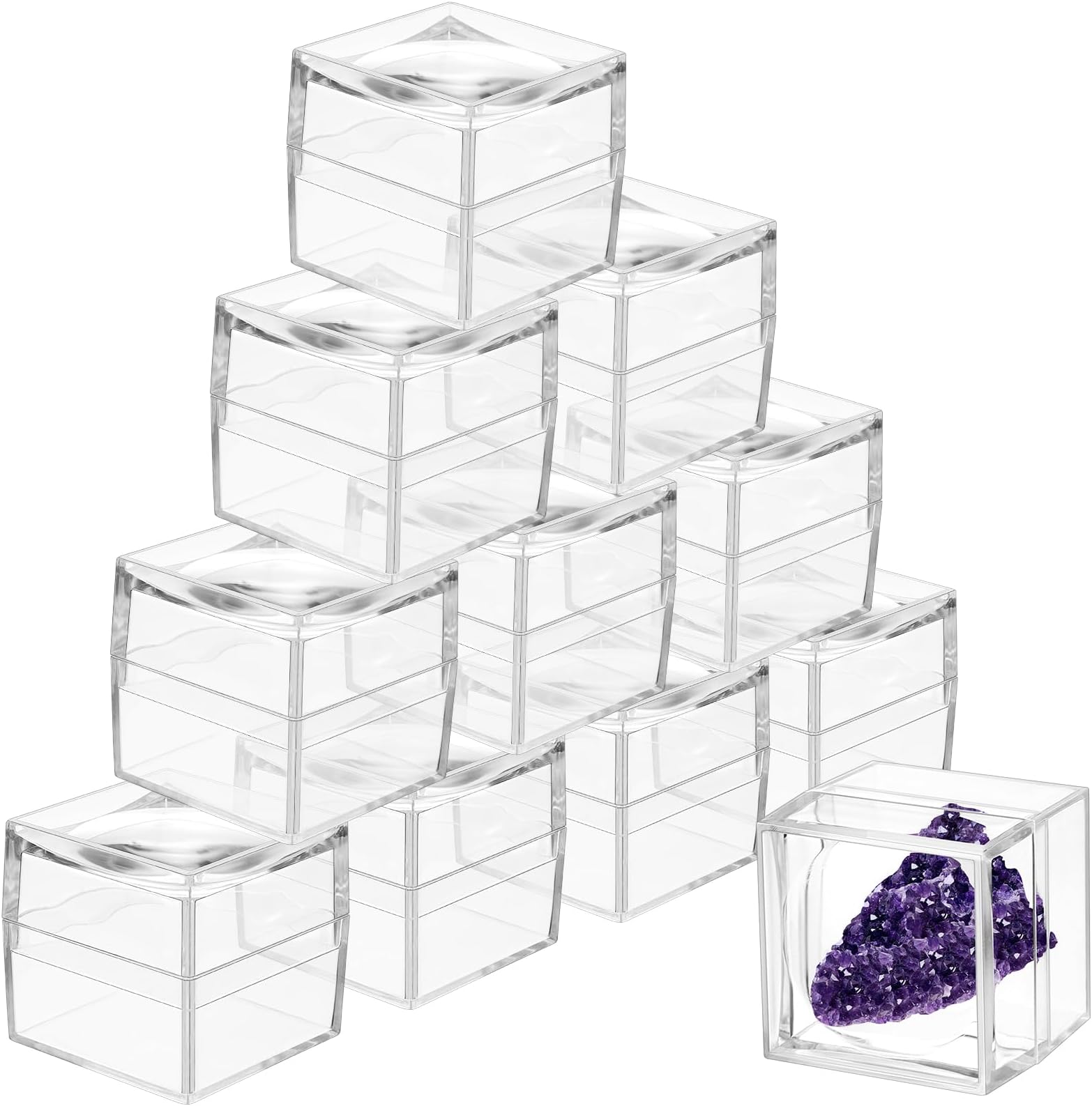 Amazon.com: Acrylic Glass Display Case for Rocks, Minerals & Figurines ...