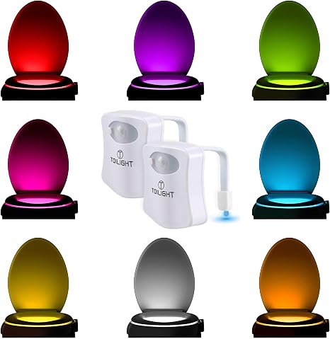 2 Pack The Original Toilet Bowl Night Light. Fun & Useful Bathroom ...