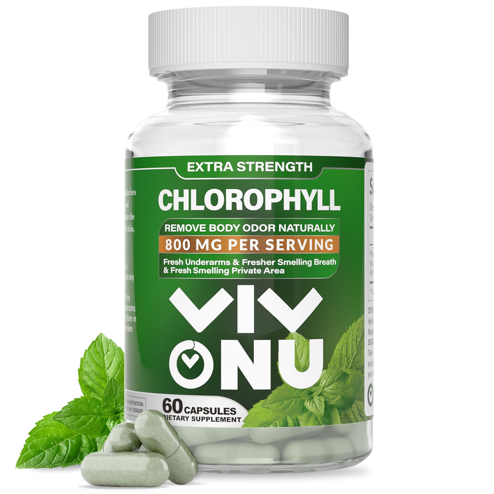 Amazon.com: Chlorophyll Capsules 800 mg - Natural Chlorophyll Capsules ...