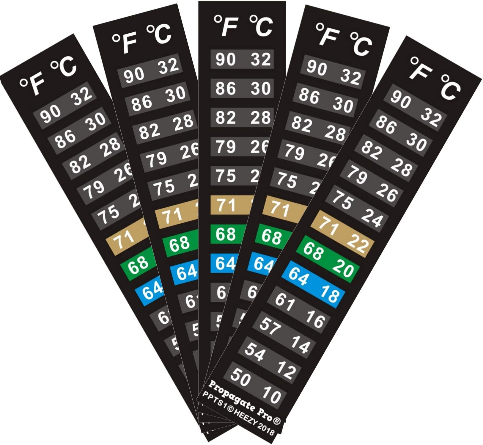 Amazon.com : Stick On Thermometer Strip, Digital Temperature Display ...