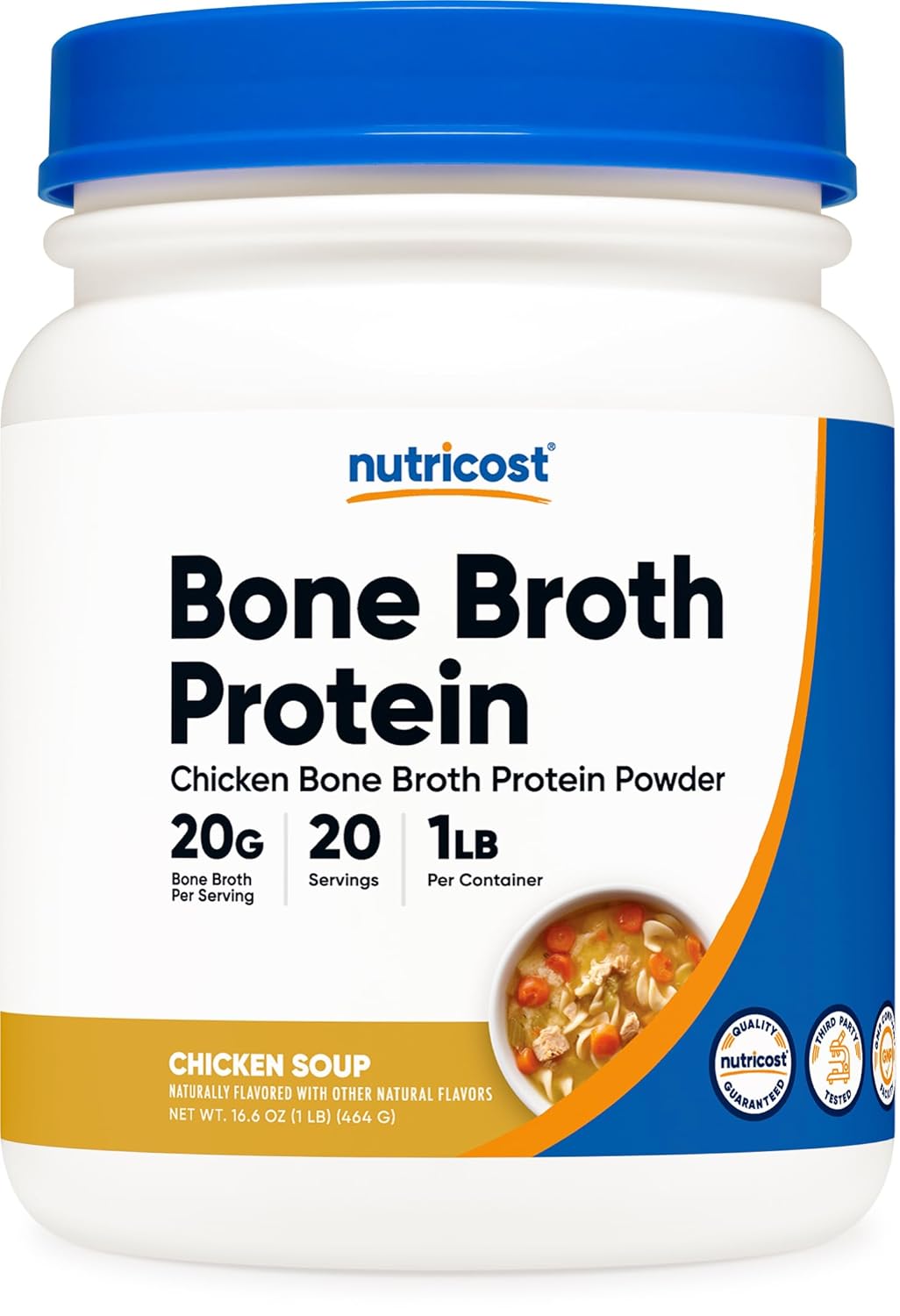 Amazon.com : Nutricost Chicken Bone Broth Protein Powder (Chicken Soup ...