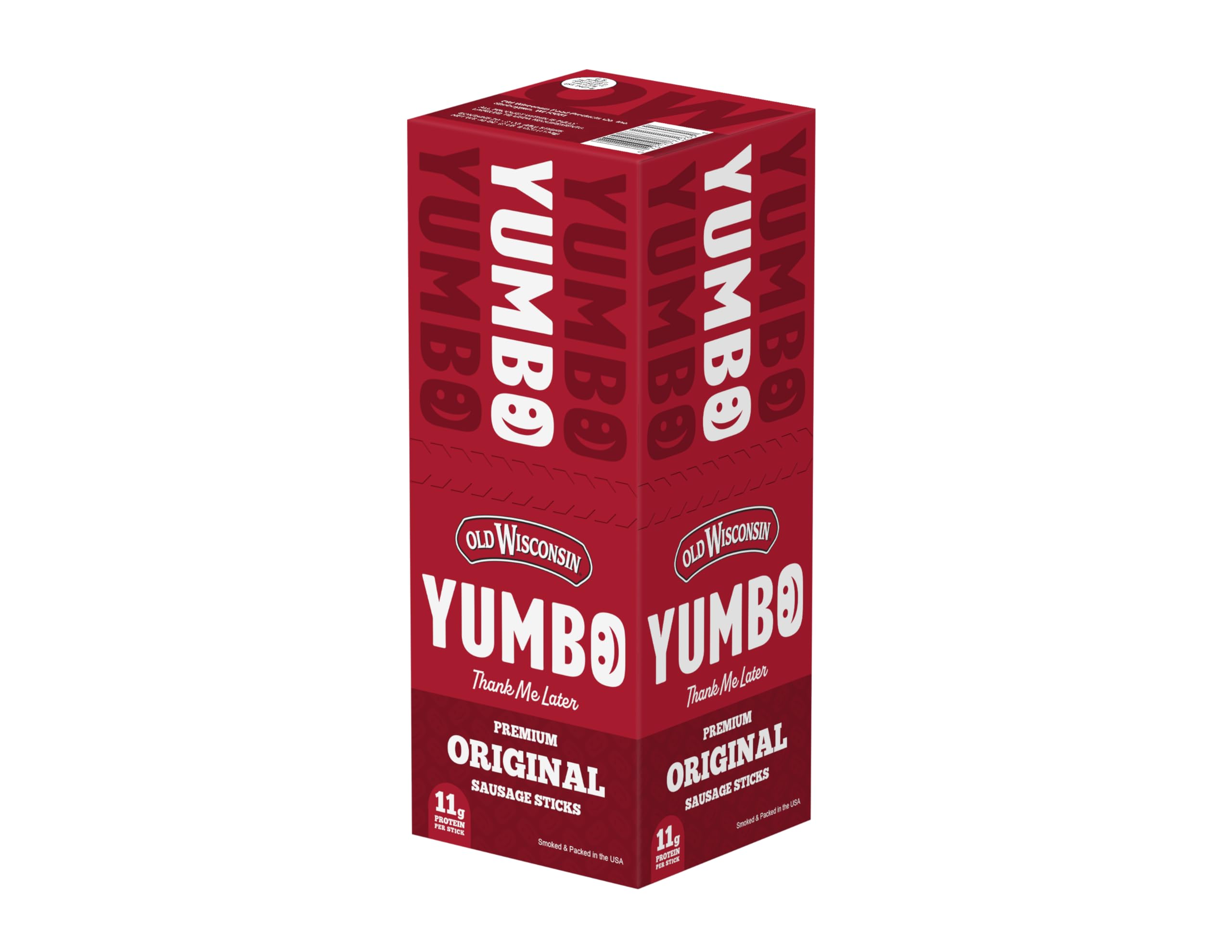 Amazon.com : Old Wisconsin Yumbo Summer Sausage Snack Sticks, Ready to ...