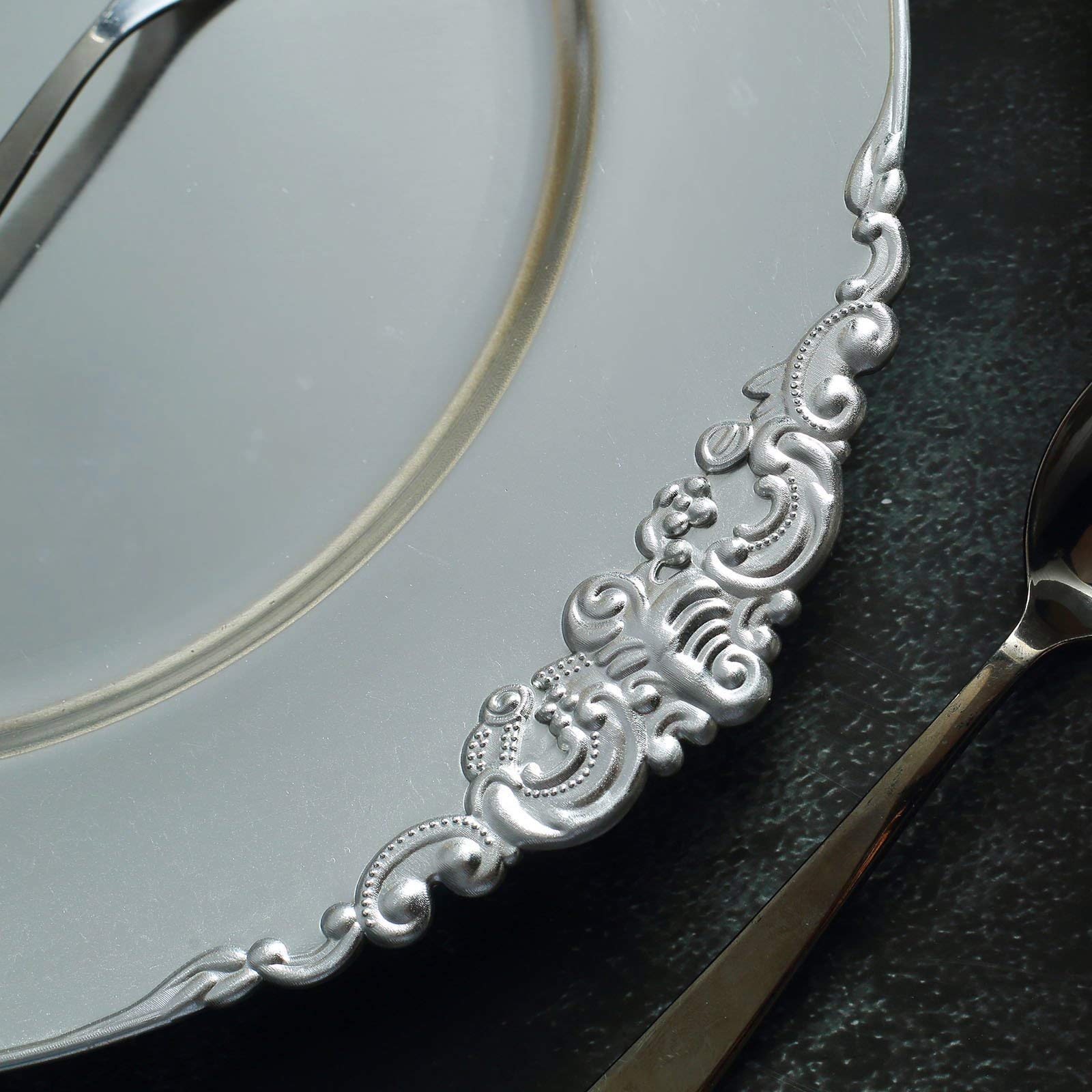 Silver Charger Plates Bulk 12 Packs Chargers Plates Bulk 13 Inch ...
