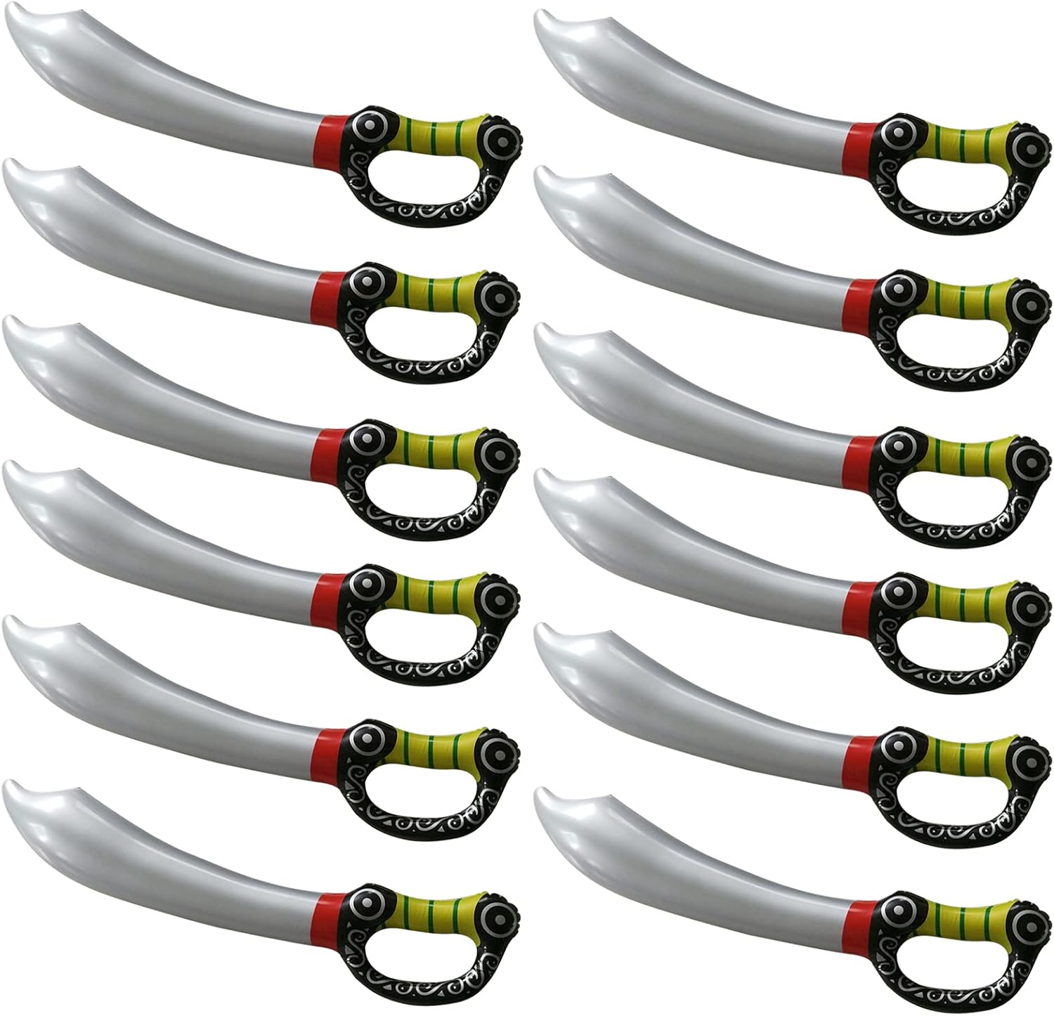 Amazon.com: 12 Pieces Inflatable Pirates Swords,Halloween Christmas ...