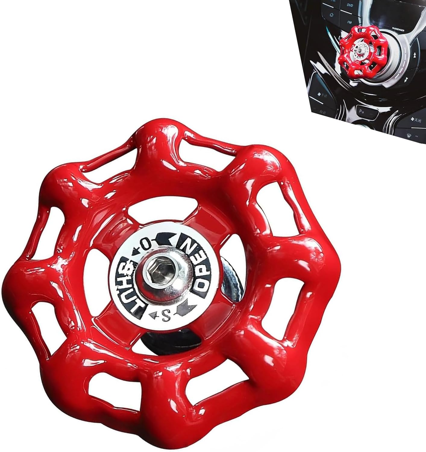 Amazon.com: Hugwits Metal Car Rotary Knob Decor, Classic Retro Valve ...