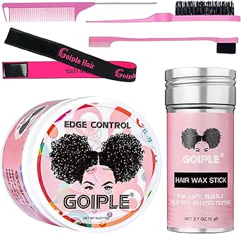 Amazon.com : Strong Hold Non-Greasy Edge Control Gel and Wax Stick with ...