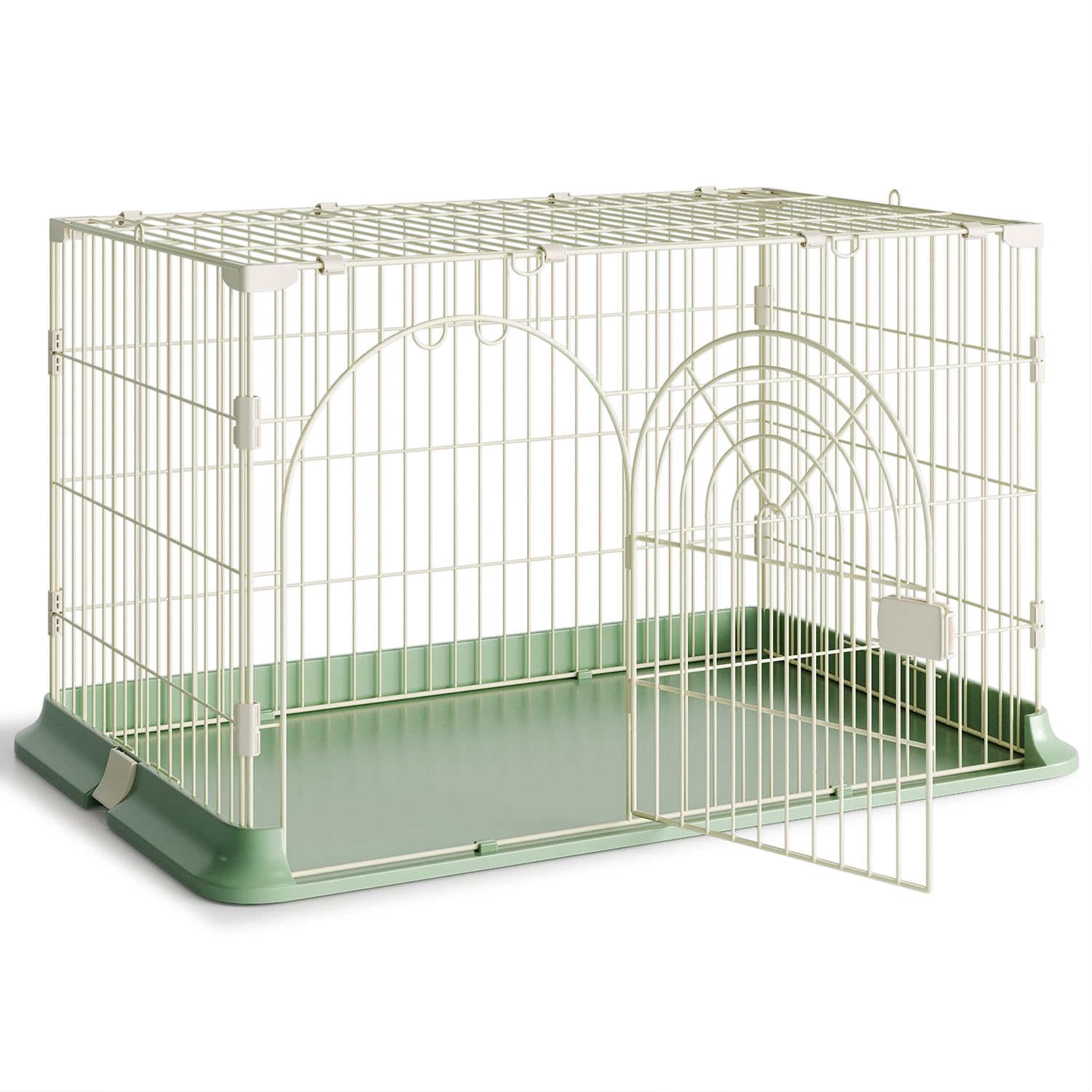 Amazon.com : LURIVA 40" Home Style Pet Cage with Base, Dog Crates for ...