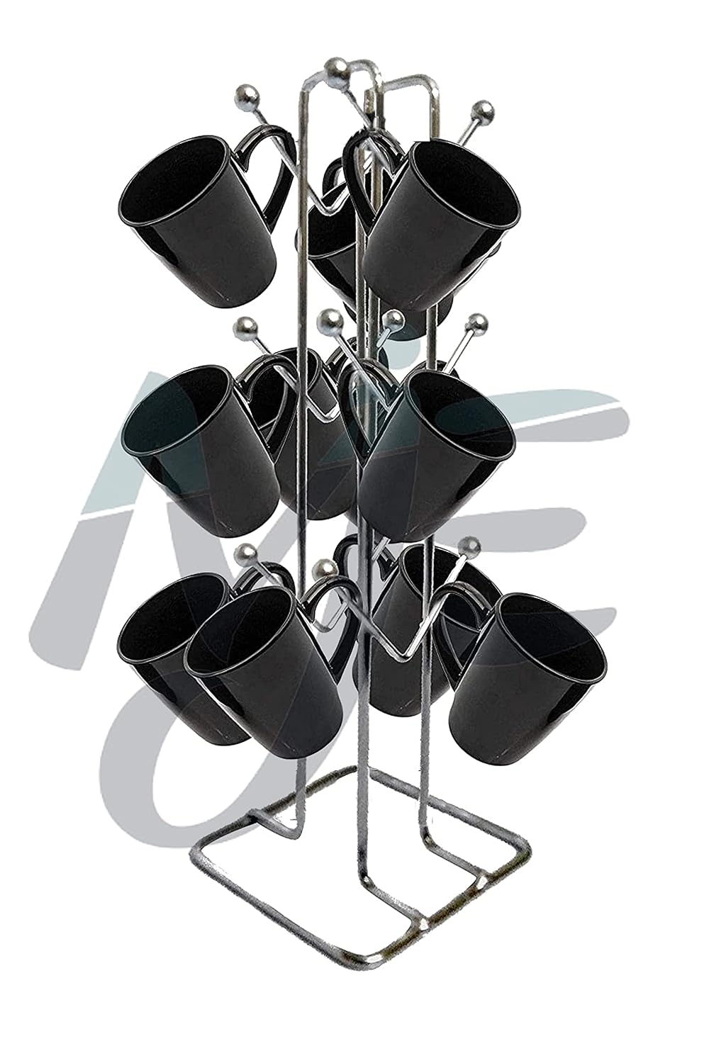 MJE Stainless Kitchen Racks Steel V Shape Cup Stand Pieces Coffee Cup ...