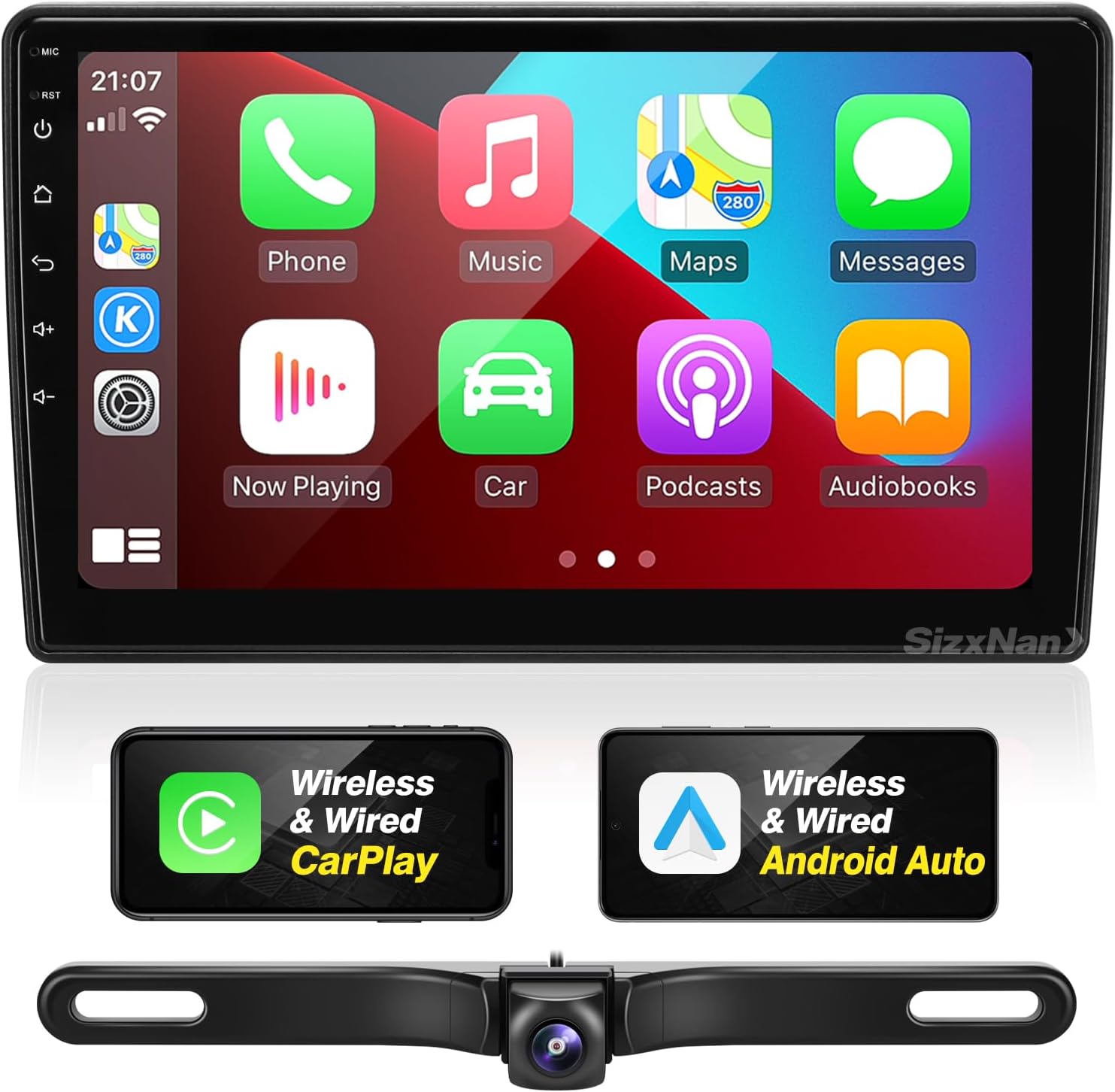 Amazon.com: SizxNanv for Jeep Wrangler JK 2008-2018 Radio Updated ...