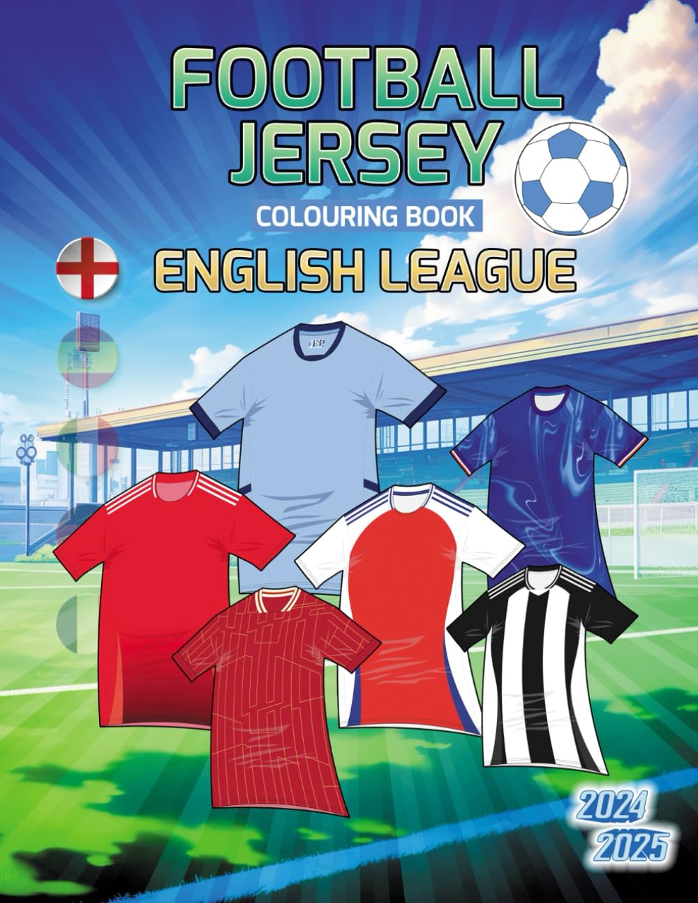 Football Jersey (English League) Coloring Book: Amazon.co.uk: Art ...