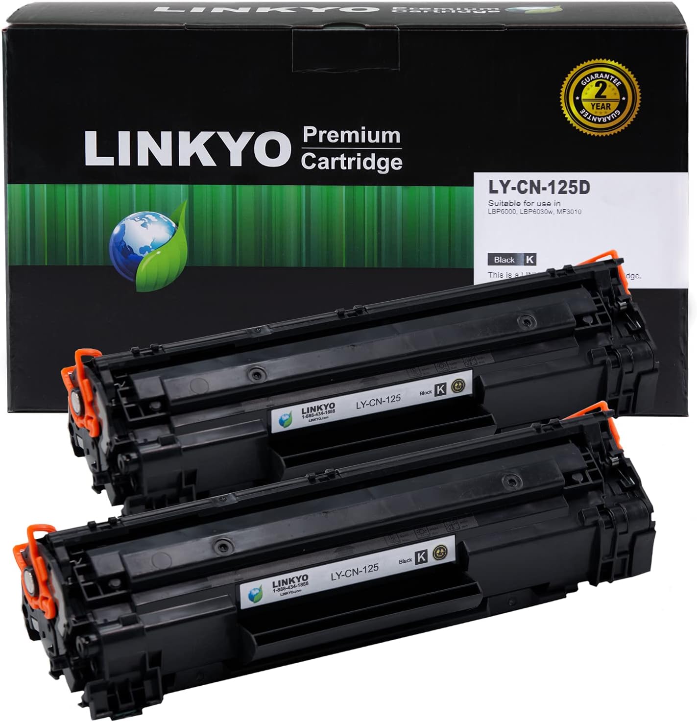 Amazon.com: AM-Ink 2-Pack Compatible 125 CRG-125 3484B001 Toner ...