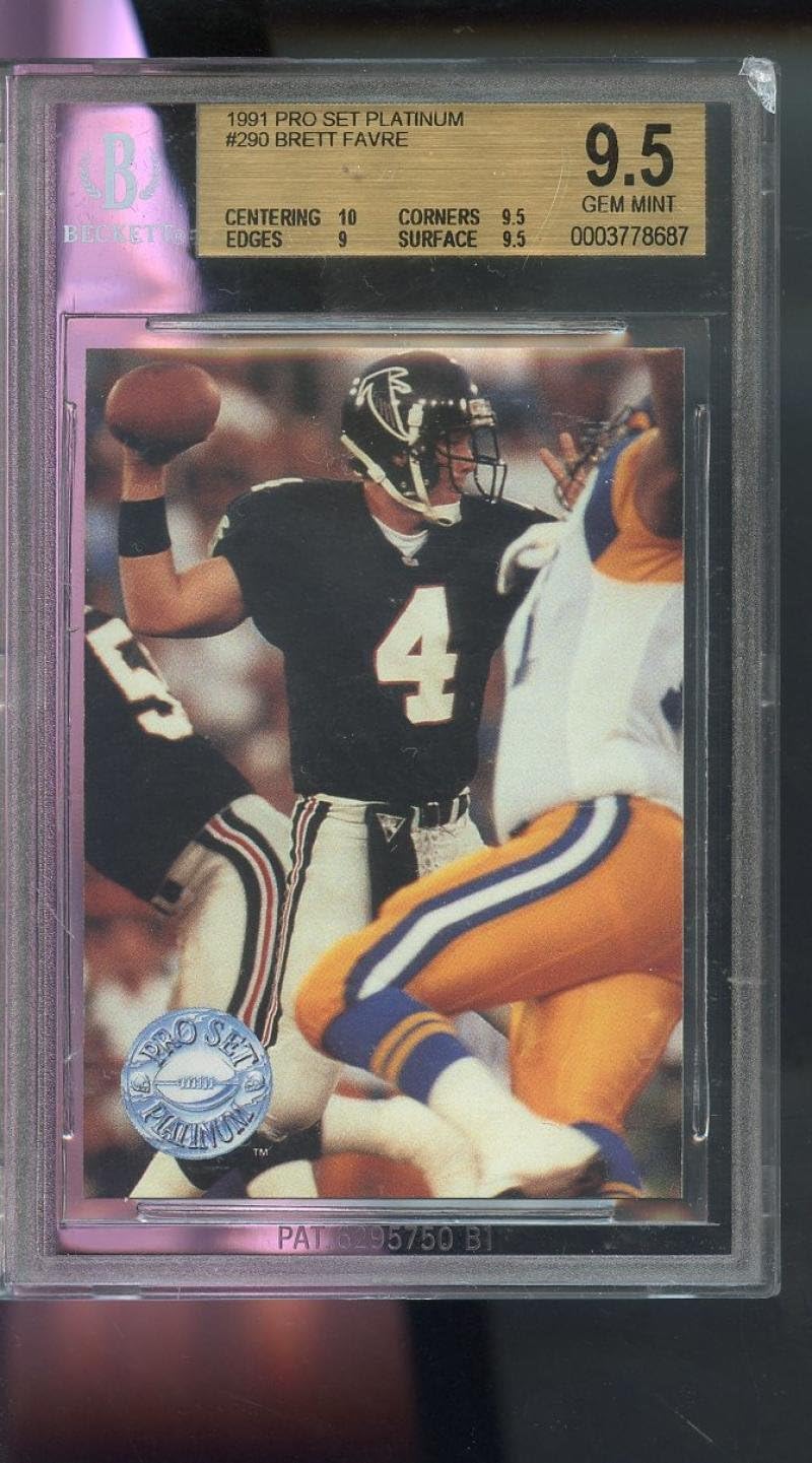 Amazon.com: 1991 Pro Set Platinum #290 Brett Favre ROOKIE RC BGS 9.5 ...