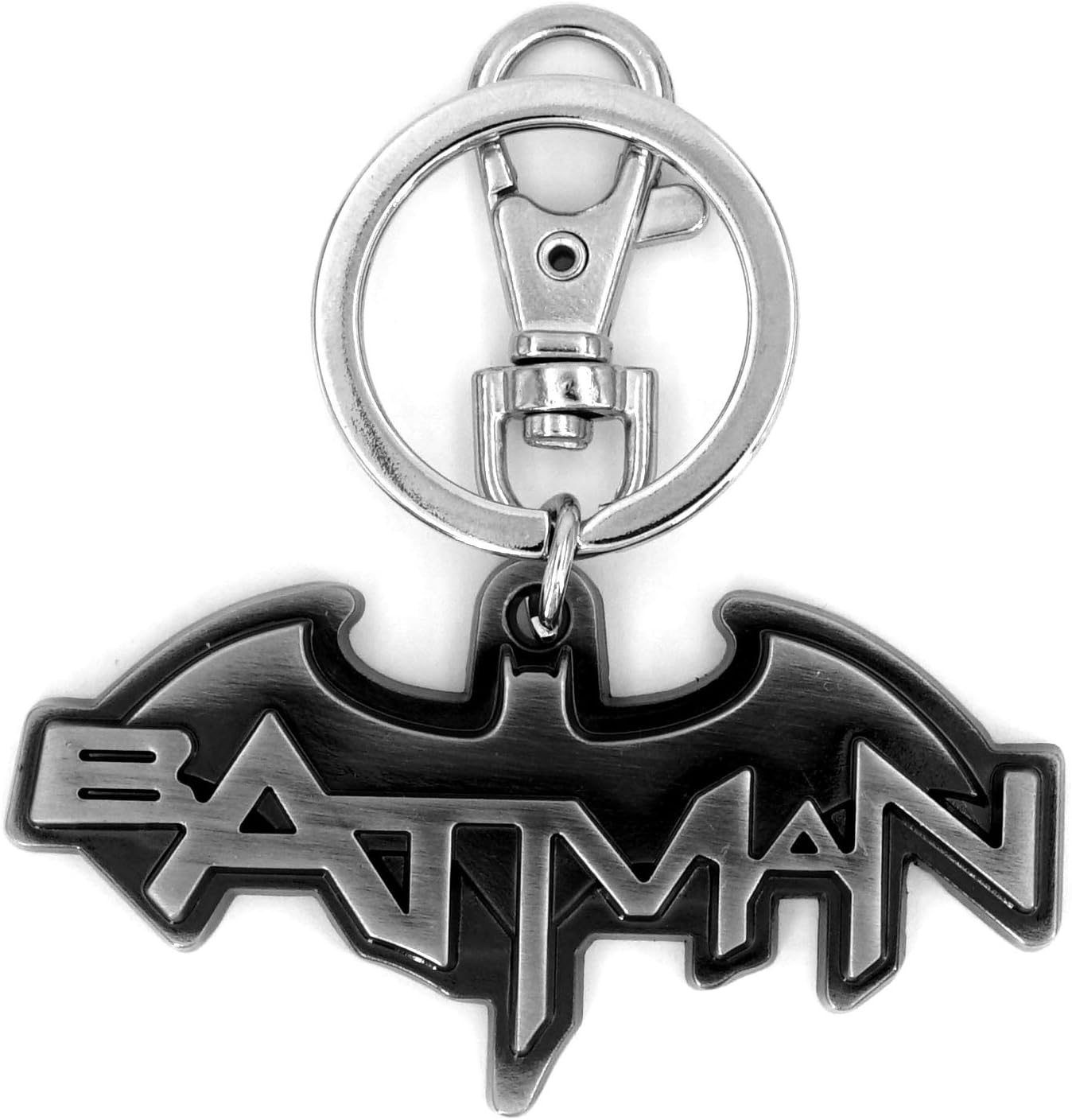 Amazon.com: DC Batman Logo Pewter Key Ring : Clothing, Shoes & Jewelry