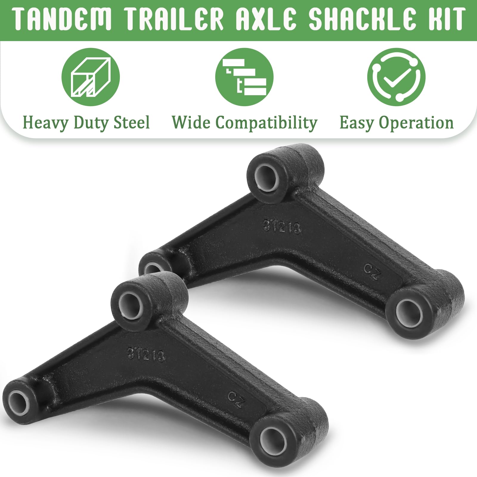 Trailer Leaf Spring Bolts Tandem Axle Trailer Shackles Kit For Double ...