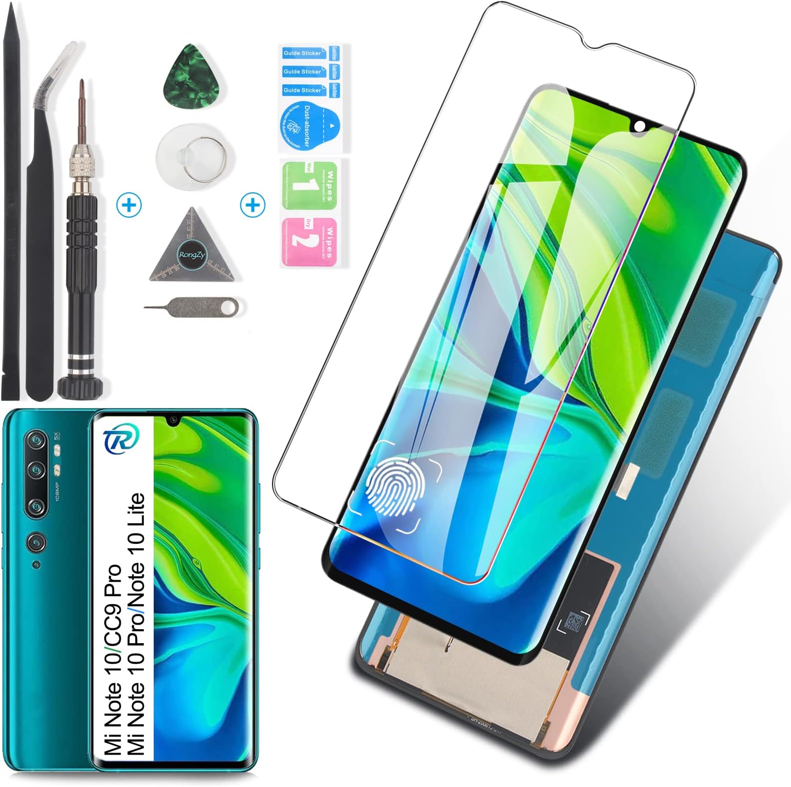 Amazon.com: Display for AMOLED Xiaomi Mi Note 10/Note 10 Pro/CC9 Pro/Mi ...