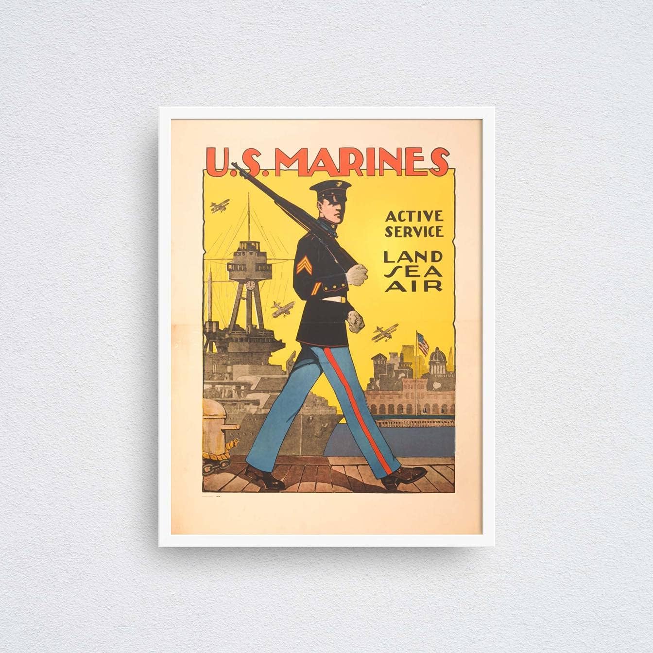 Amazon.com: Ready - Join the U.S. Marines - New Vintage Reproduction ...