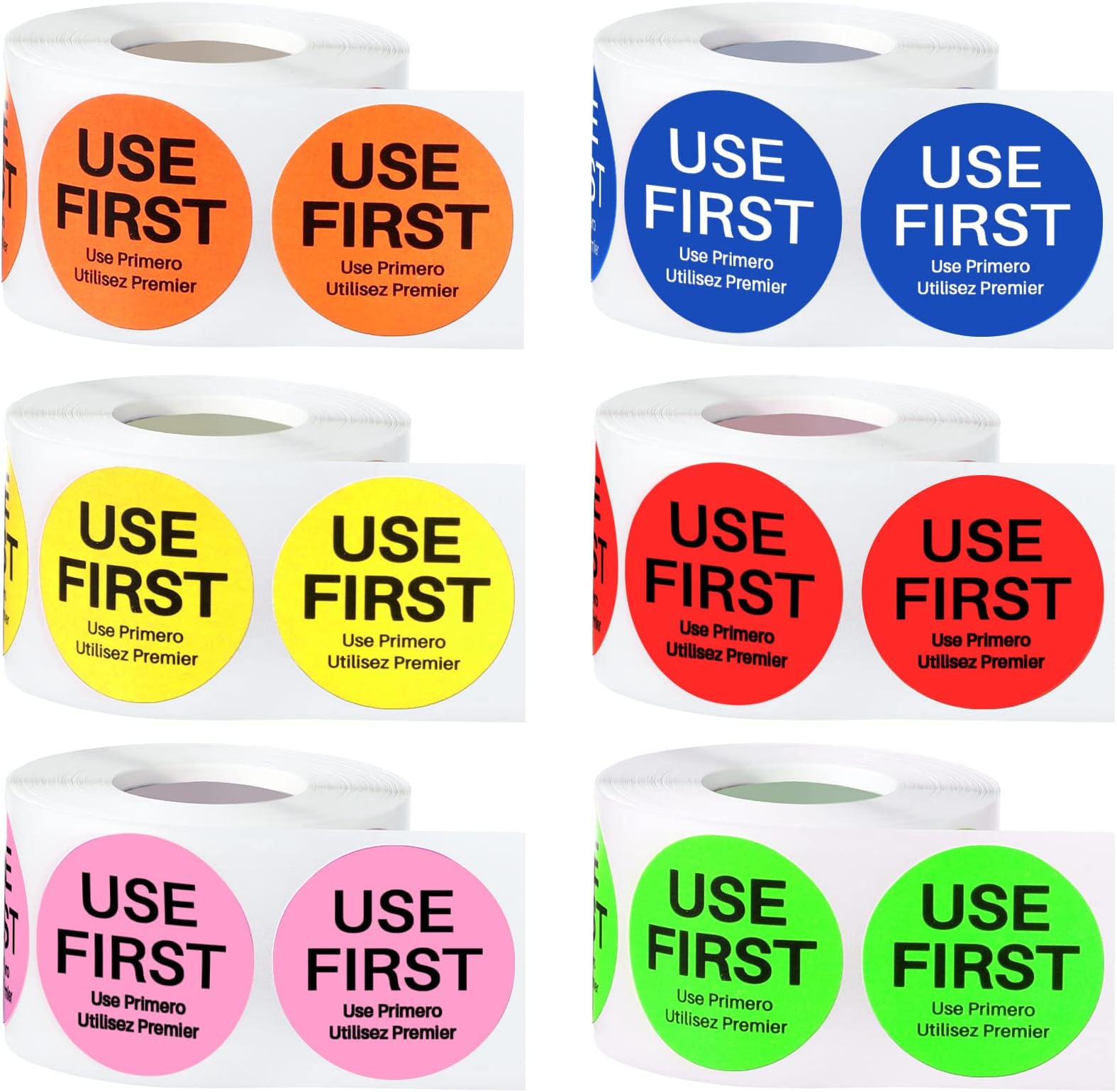 Amazon.com : 2000 Pcs Use First Stickers Food Service 1.5 Inch ...
