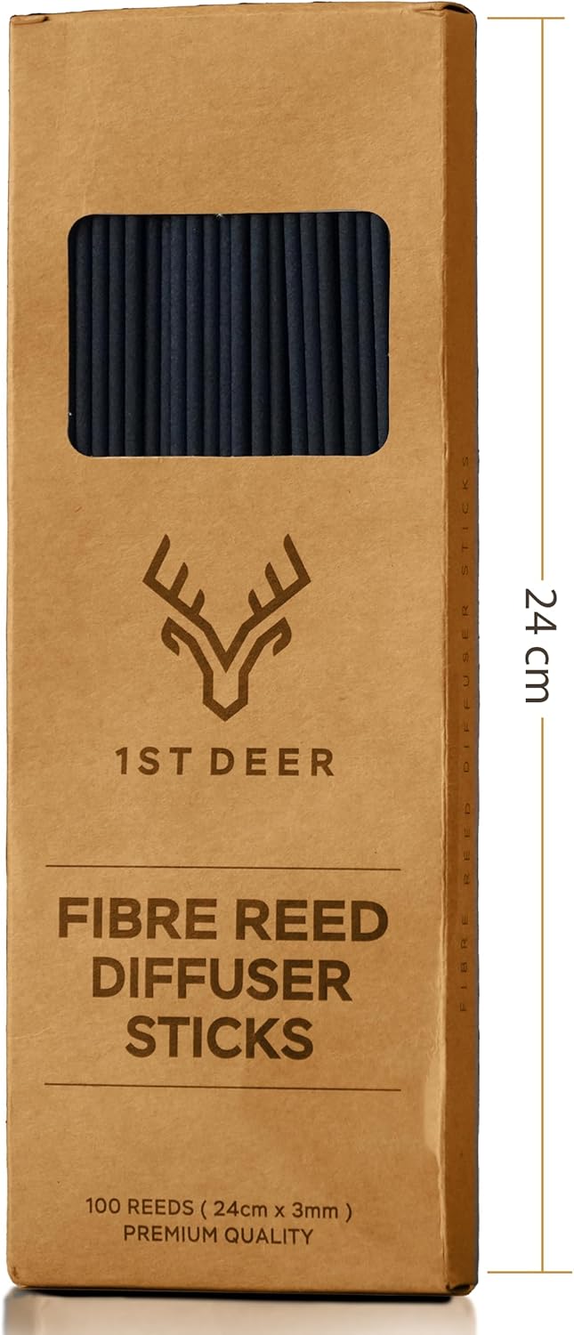 Amazon.com: 1st Deer Fiber Reed Sticks – 100 pcs Black Reed Diffuser ...