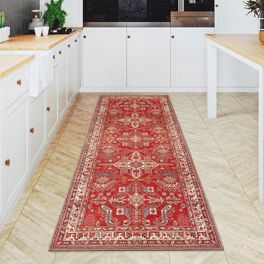 Amazon.com: GLN Rugs Vintage Collection - Machine Washable Area Rug ...