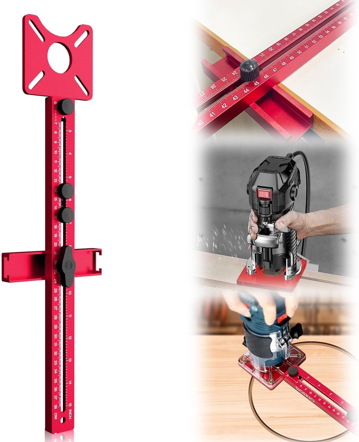 Amazon.com: XASMA 4in1 Router Milling Groove Bracket, Aluminum Alloy ...