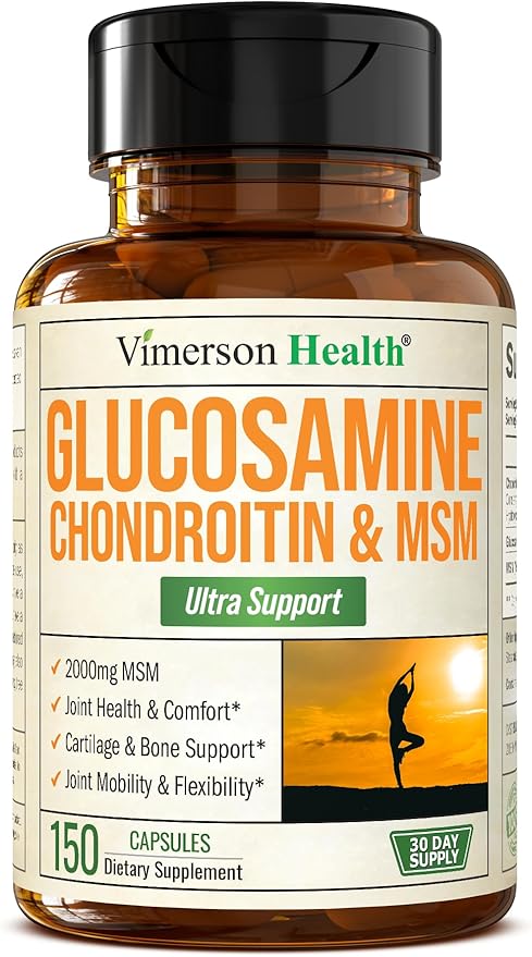 Amazon.com: Glucosamine Chondroitin MSM Joint Support Supplement with ...