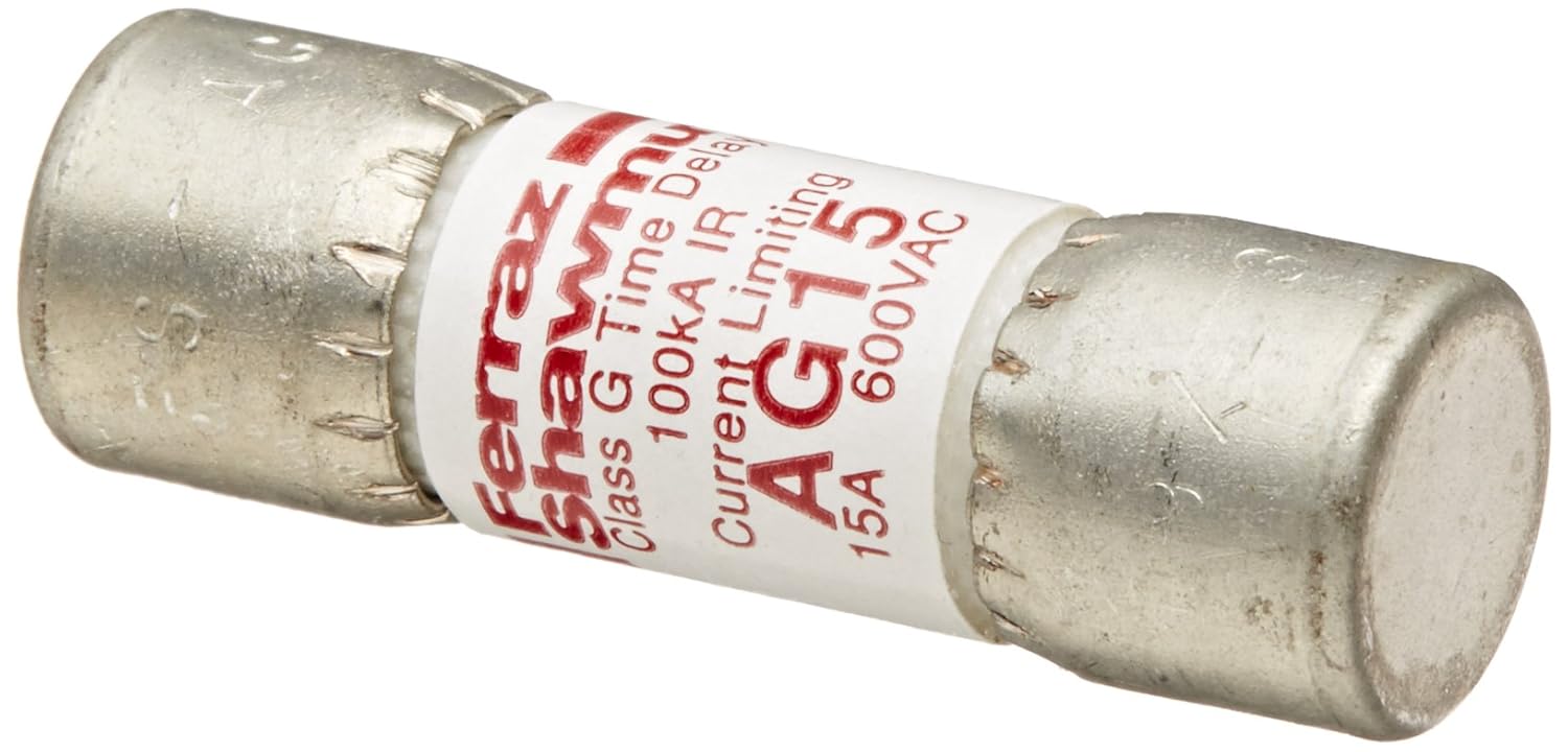 Mersen AG Amp-Trap Class G Fuse, 600VAC, 100kA AC, 15 Ampere, 13/32 ...
