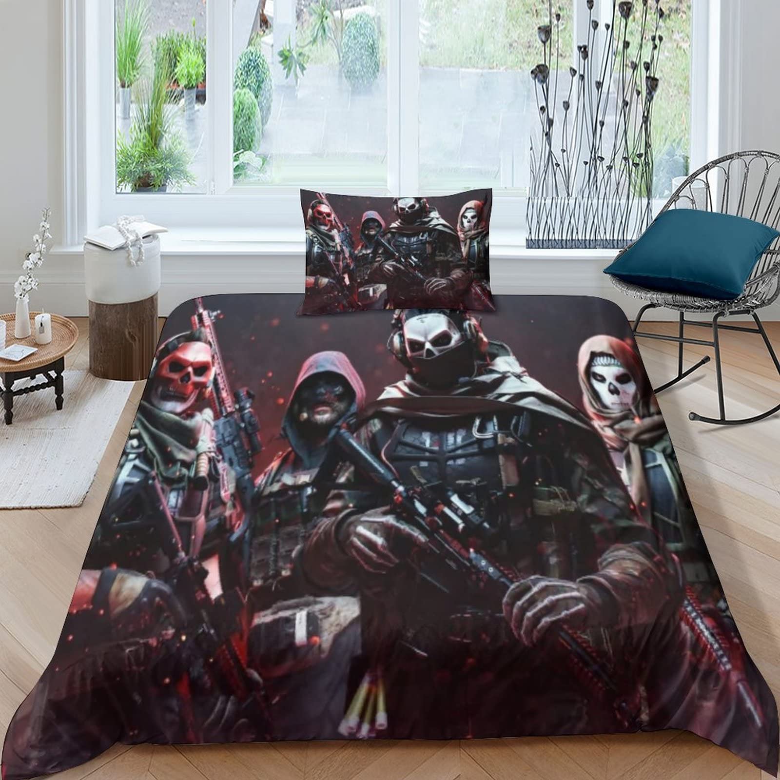 Buy YULEDI Call of Duty Duvet Cover Set 3D Printed Bedding Quilt Cover ...