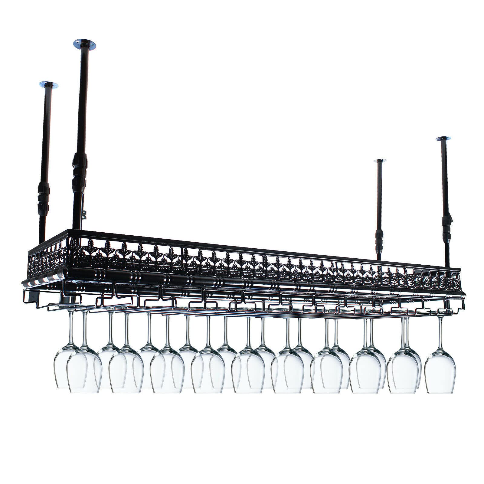 Amazon.com: Gdrasuya10 Stemware Wine Glass Hanging Rack 48 Goblet ...
