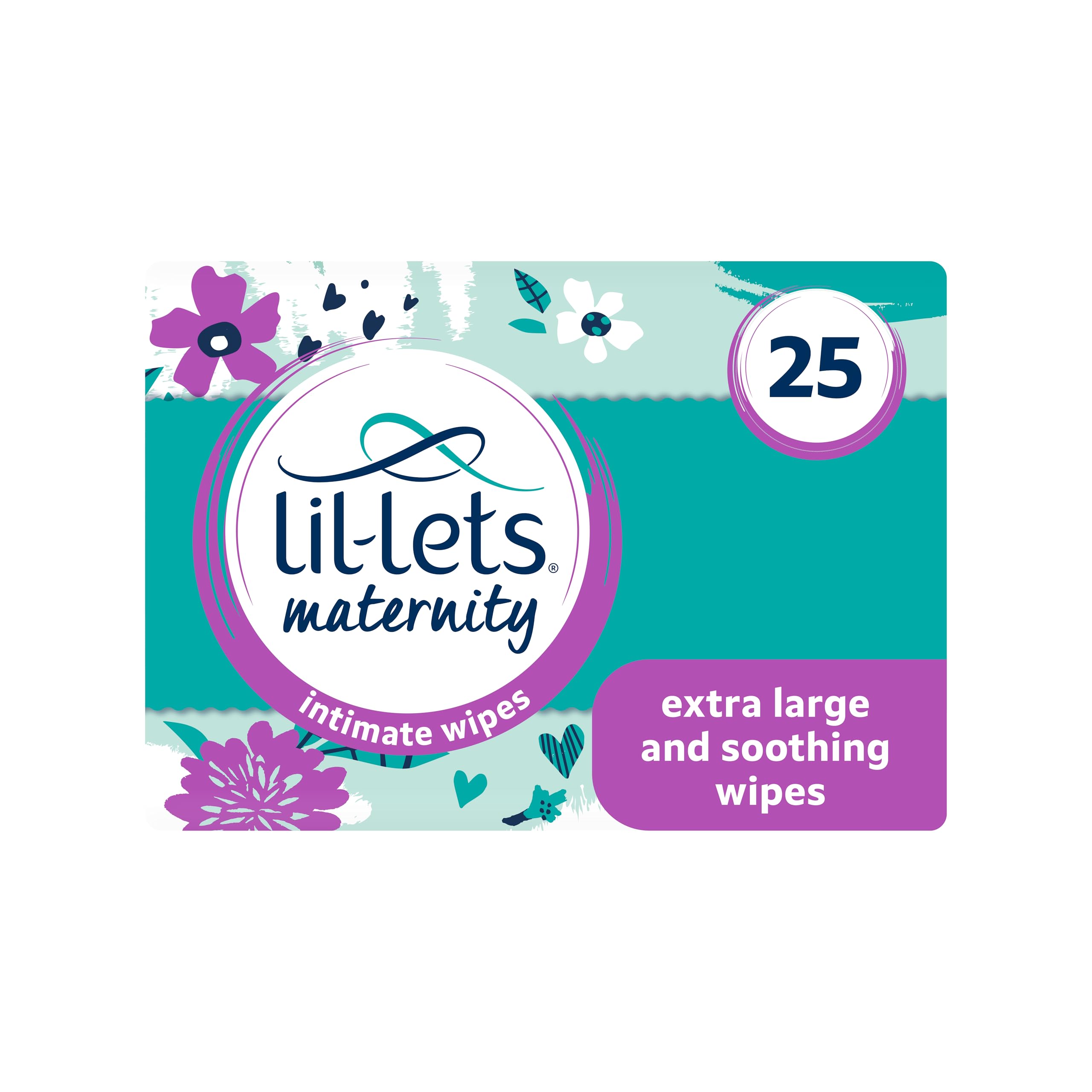 Lil-Lets Maternity Intimate Wipes, 1 Pack of 25 Wipes (25 Count), Extra ...