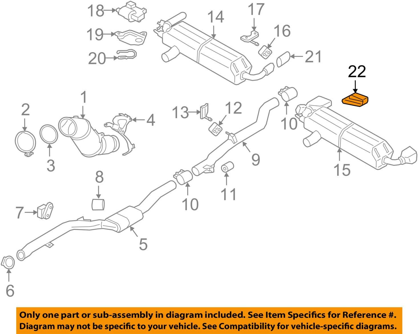 Amazon.com: BMW 18-30-8-631-958 Tailpipe (TIP, CHROME, LEFT:189010), 1 ...