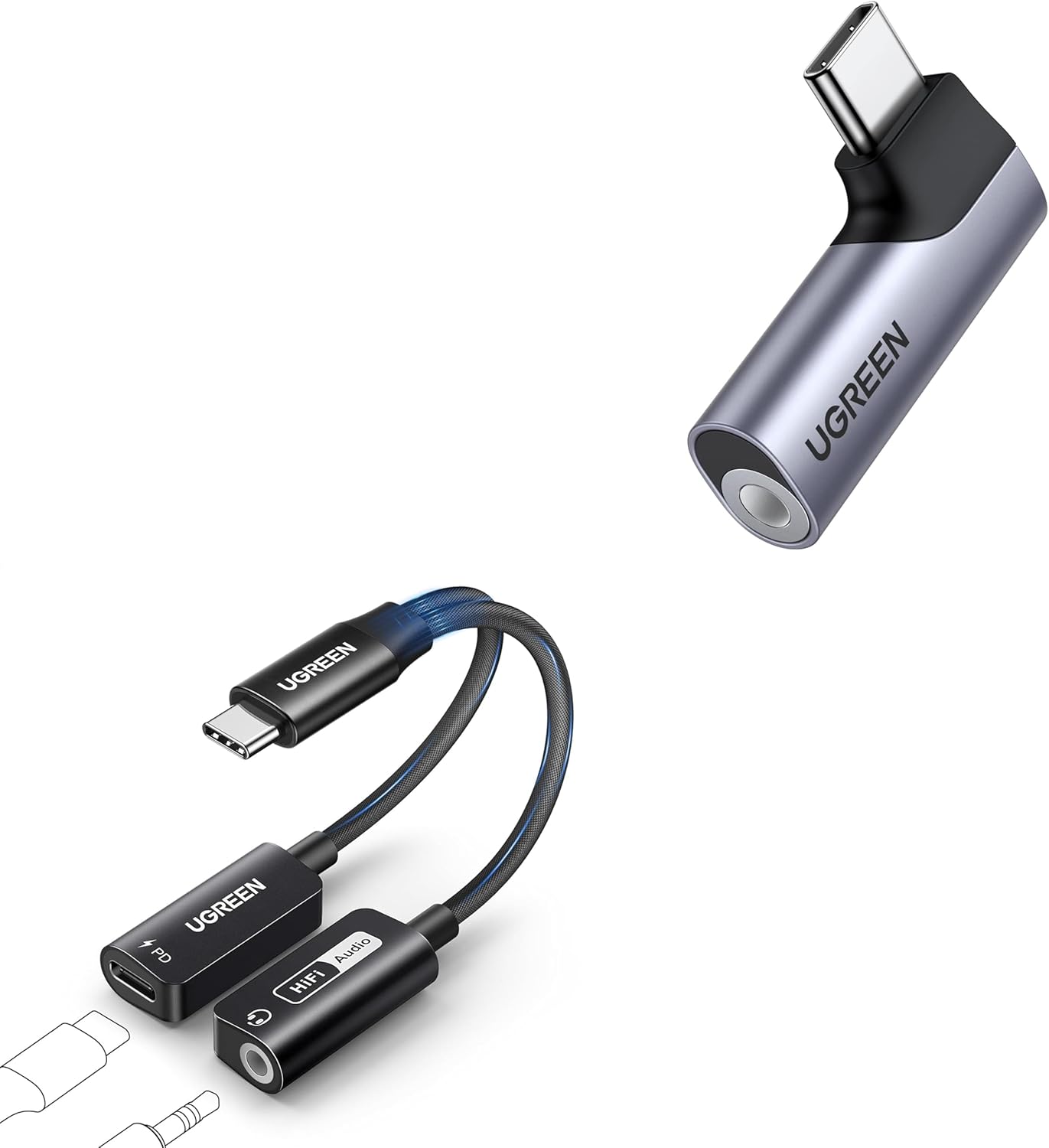 Amazon.com: UGREEN USB C to 3.5mm Audio Adapter DAC Stereo Mic HiFi ...