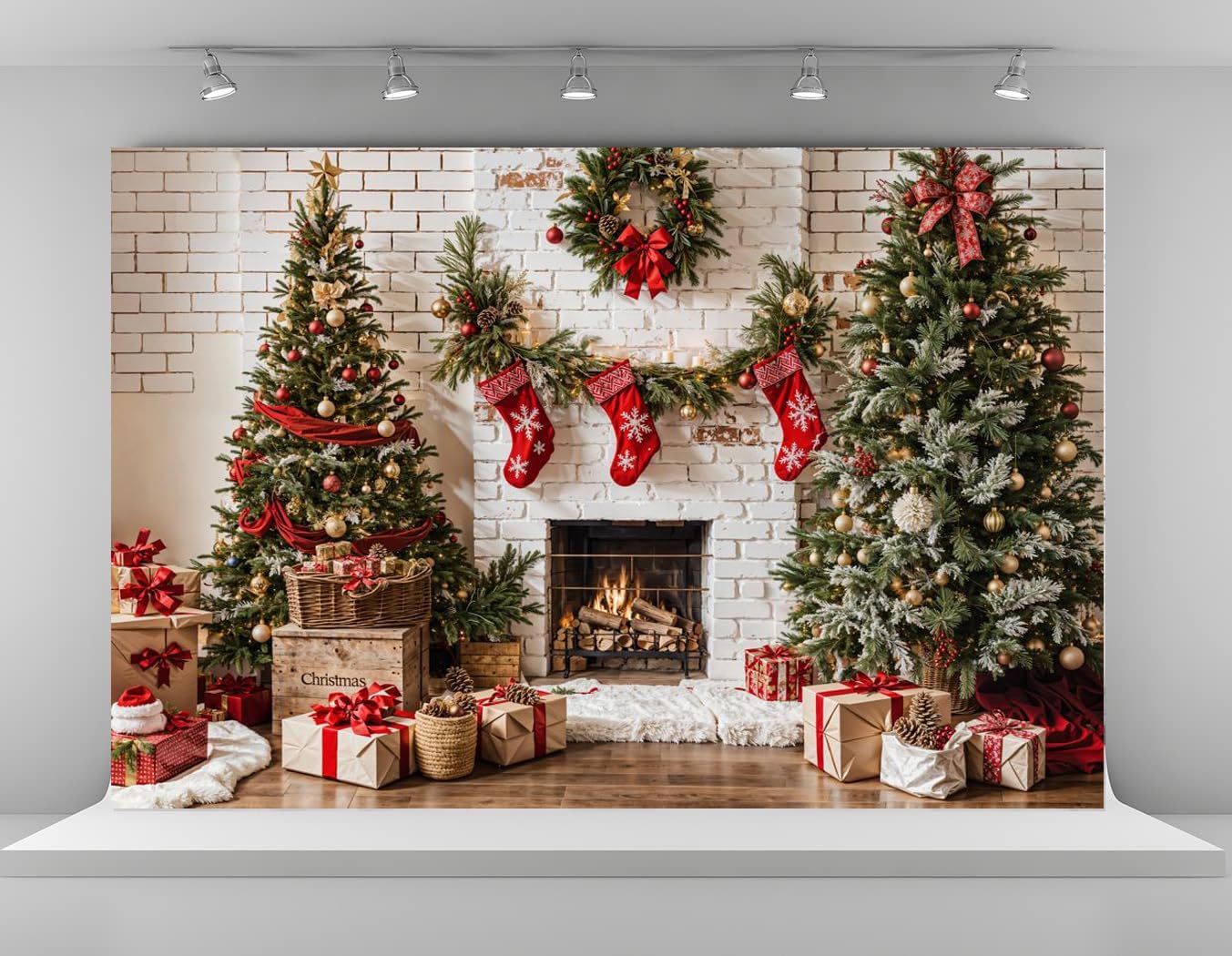 Amazon.com : Kate 10x6.5ft Christmas Tree s Backdrops for Photography ...