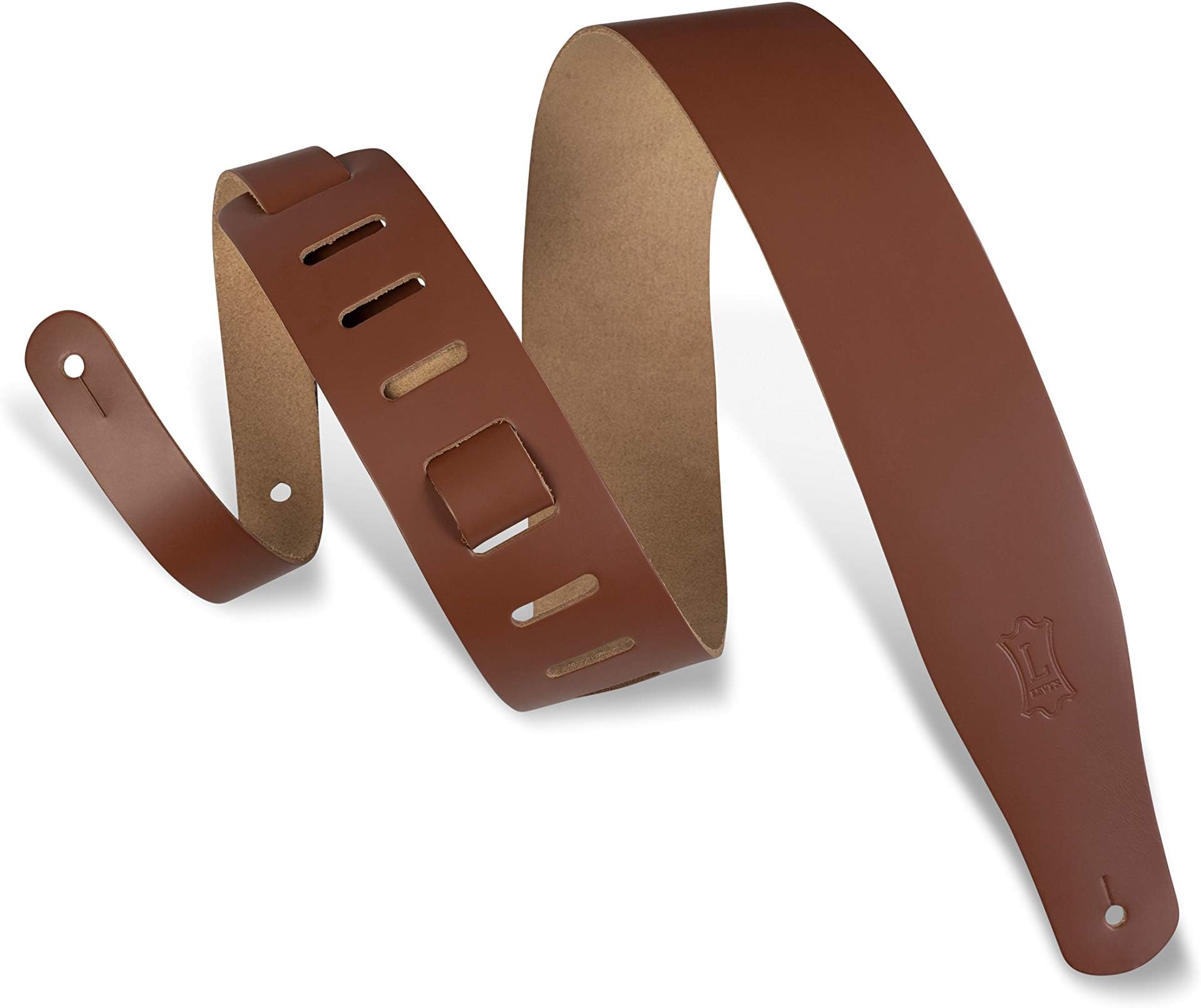 Amazon.com: Levy's Leathers 2 1/2" Leather Guitar Strap - Adjustable ...