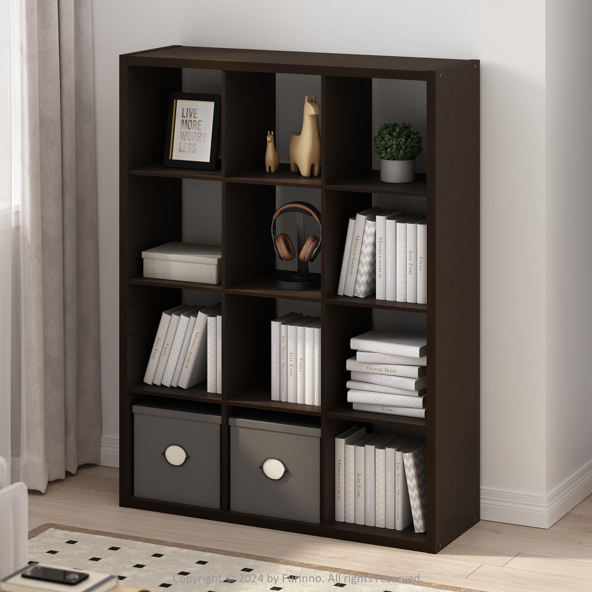Snapklik.com : Furinno Simple Open Back Cube Storage Organizer