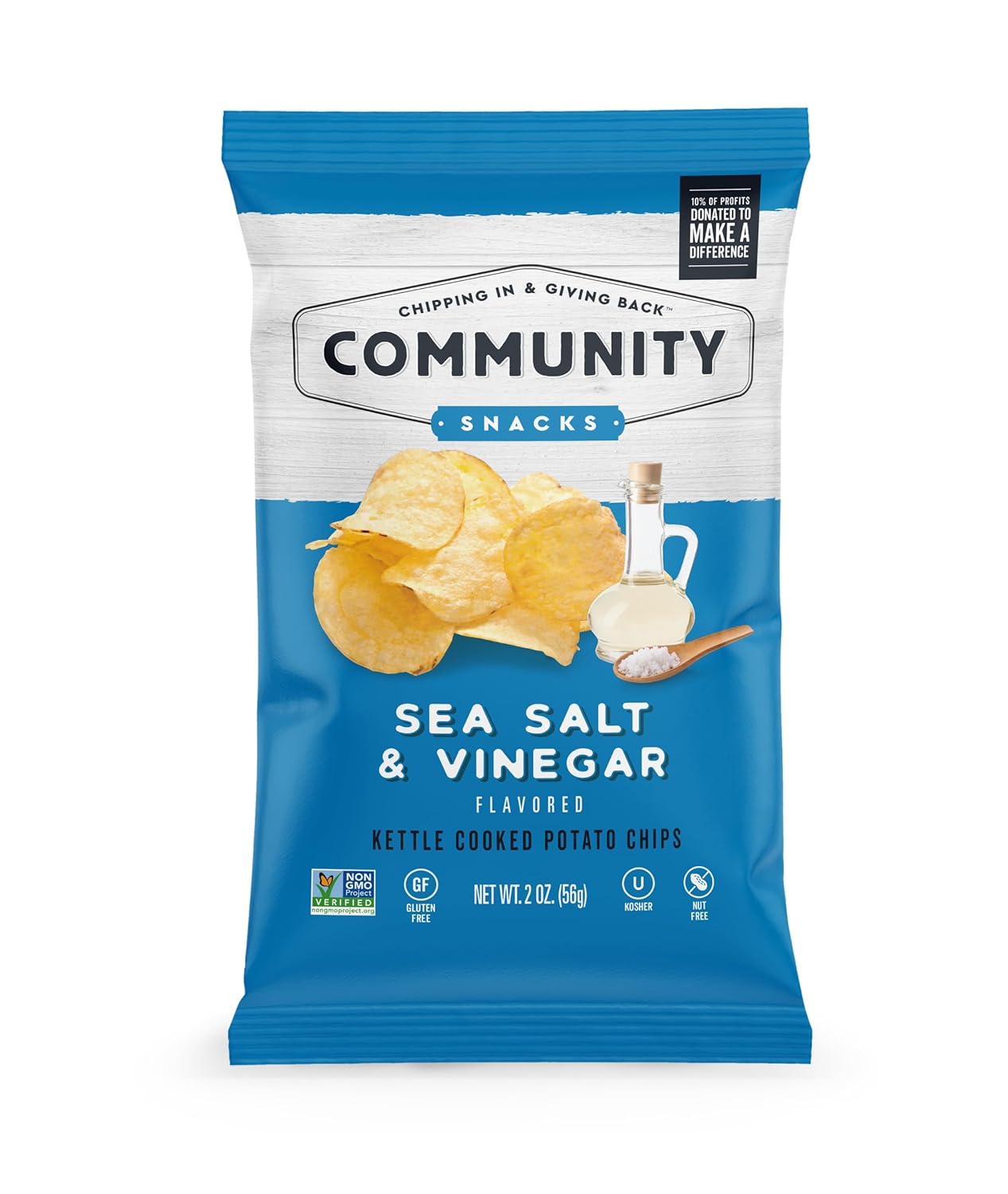 Amazon.com: Community Snacks - 25 Count Sea Salt & Vinegar Flavor ...