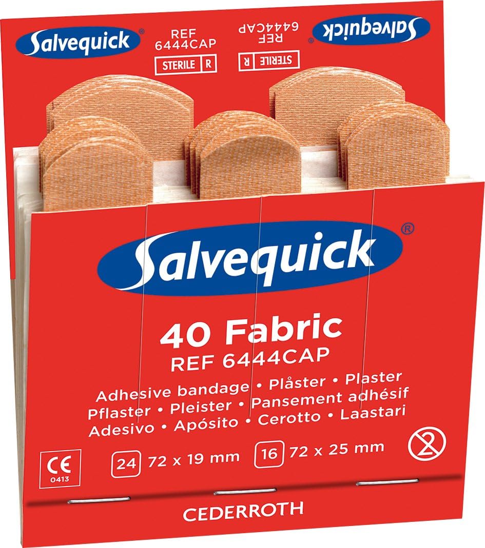 Salvequick Cederroth CD6 Pilfer Proof Fabric Plaster refill - Set 6 x ...