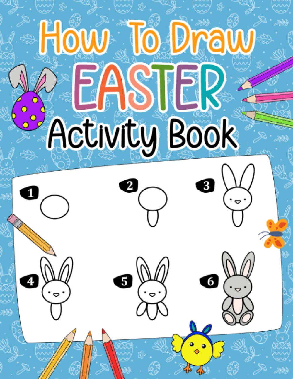 How To Draw - Easter Activity Book: Directed Drawing For Kids, Step By ...