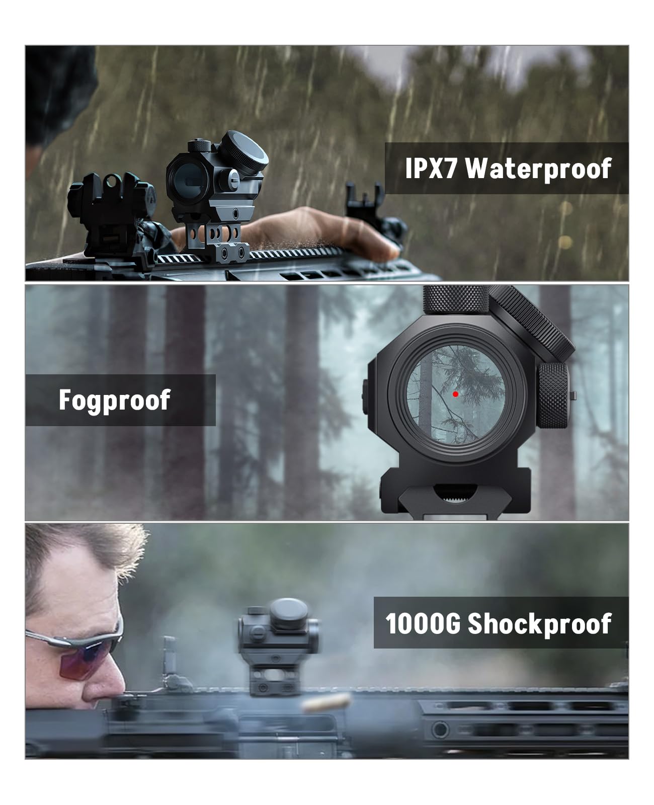 Snapklik.com : MidTen Rechargeable Red Dot Sight, 1x20mm 2 MOA Red Dot ...