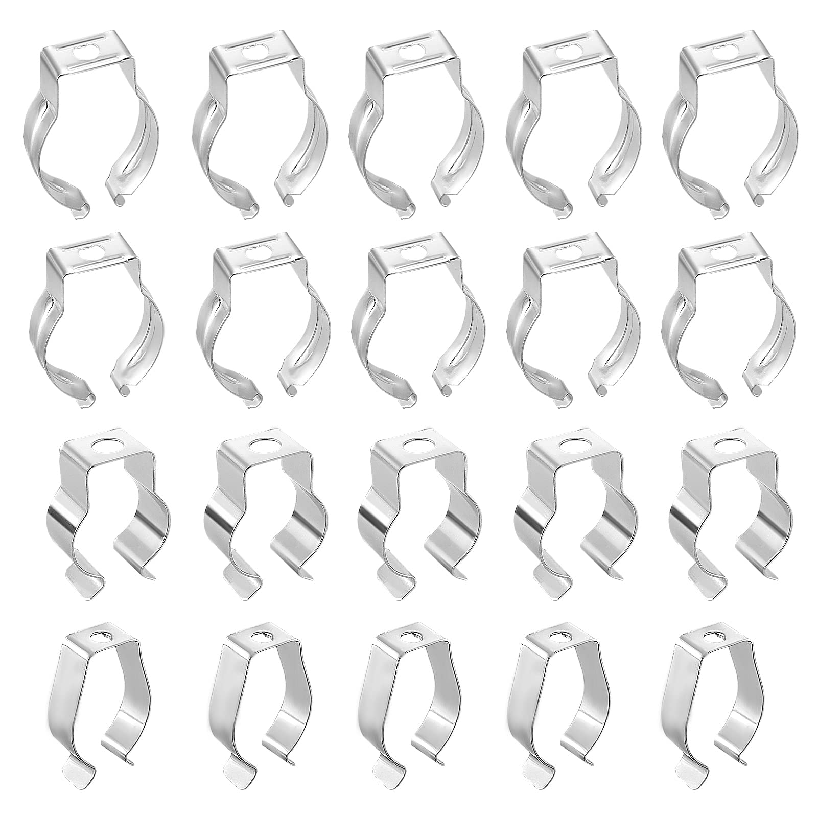 Trintion 48Pcs Terry Clips Assorted Tool Spring Terry Clips Heavy Duty ...