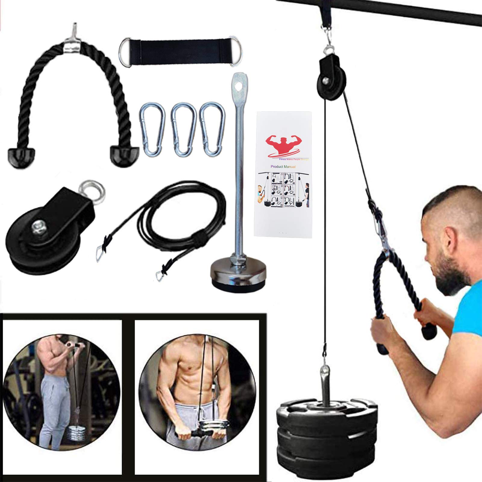 Buy Forearm Wrist Roller Trainer Muscle Strength Blaster Exerciser with ...